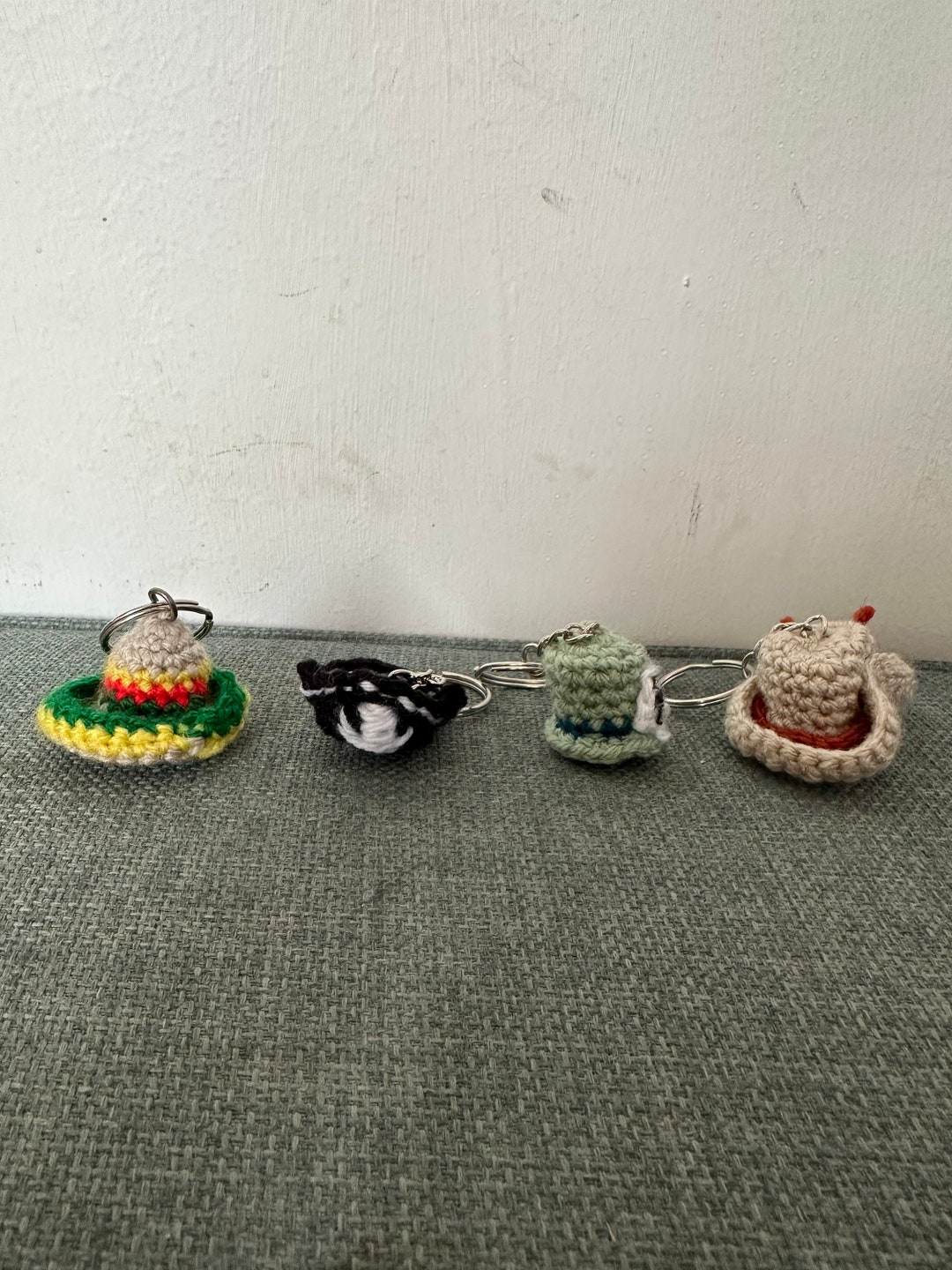 Crochet Hat Keychains - Etsy