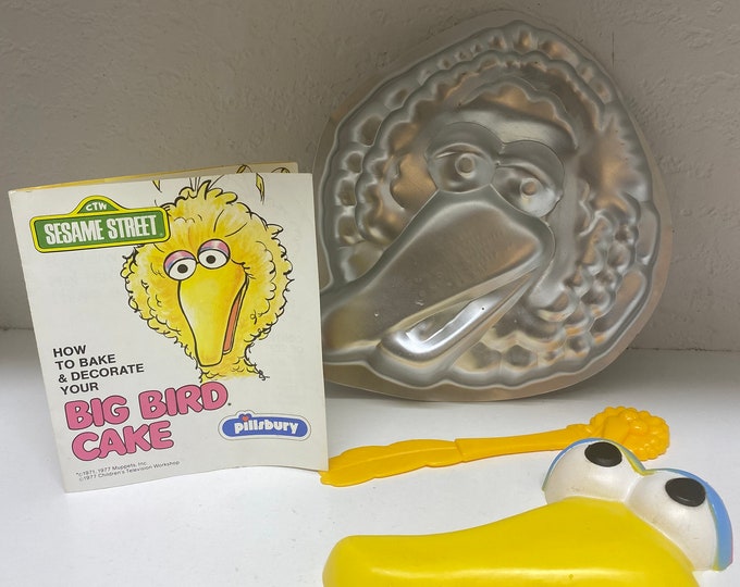 1970s Muppets Inc Big Bird Cake Pan/decorating Set - Etsy