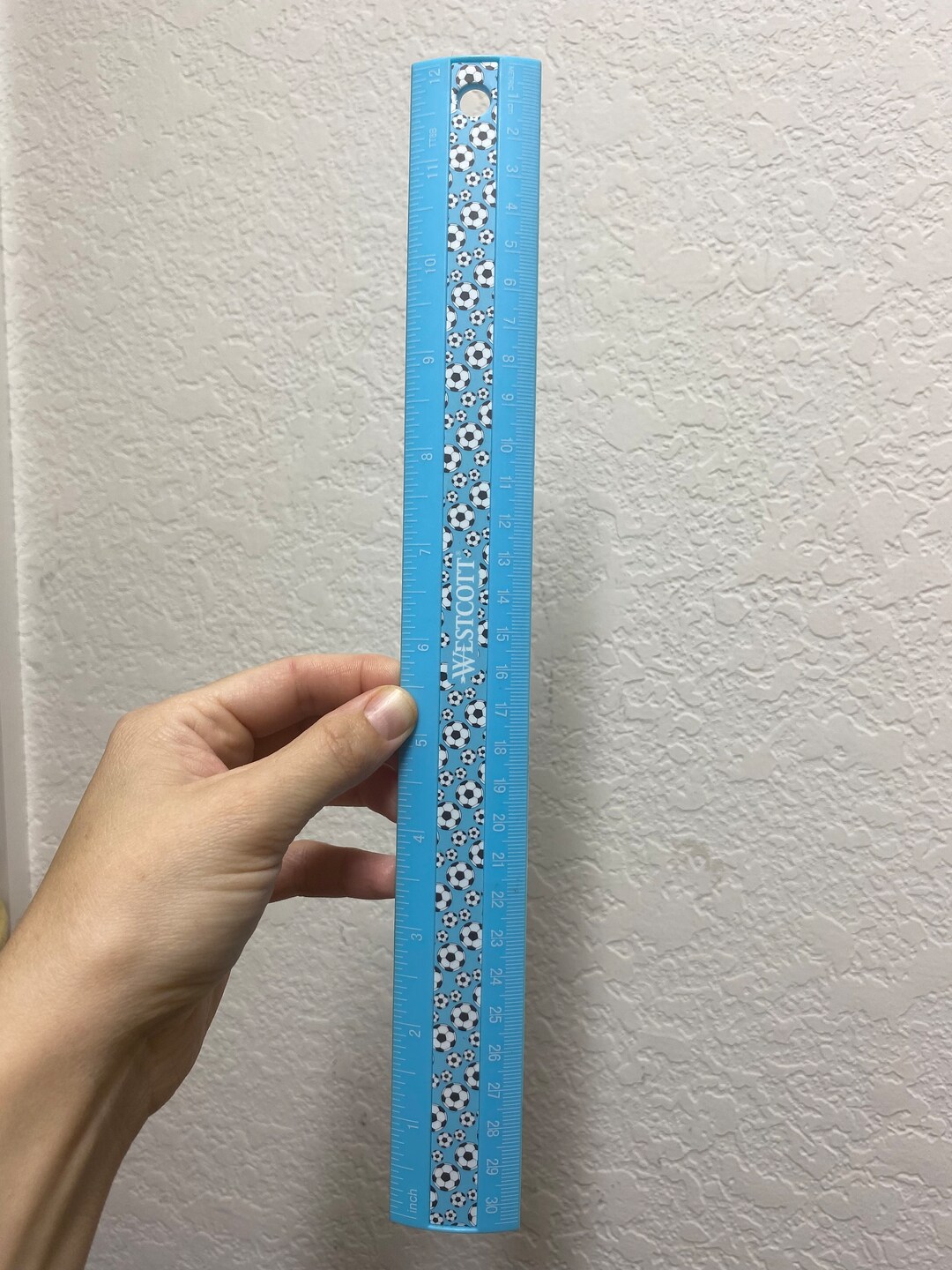 Vintage Westcott Baby Blue Soccer Ball Ruler - Etsy
