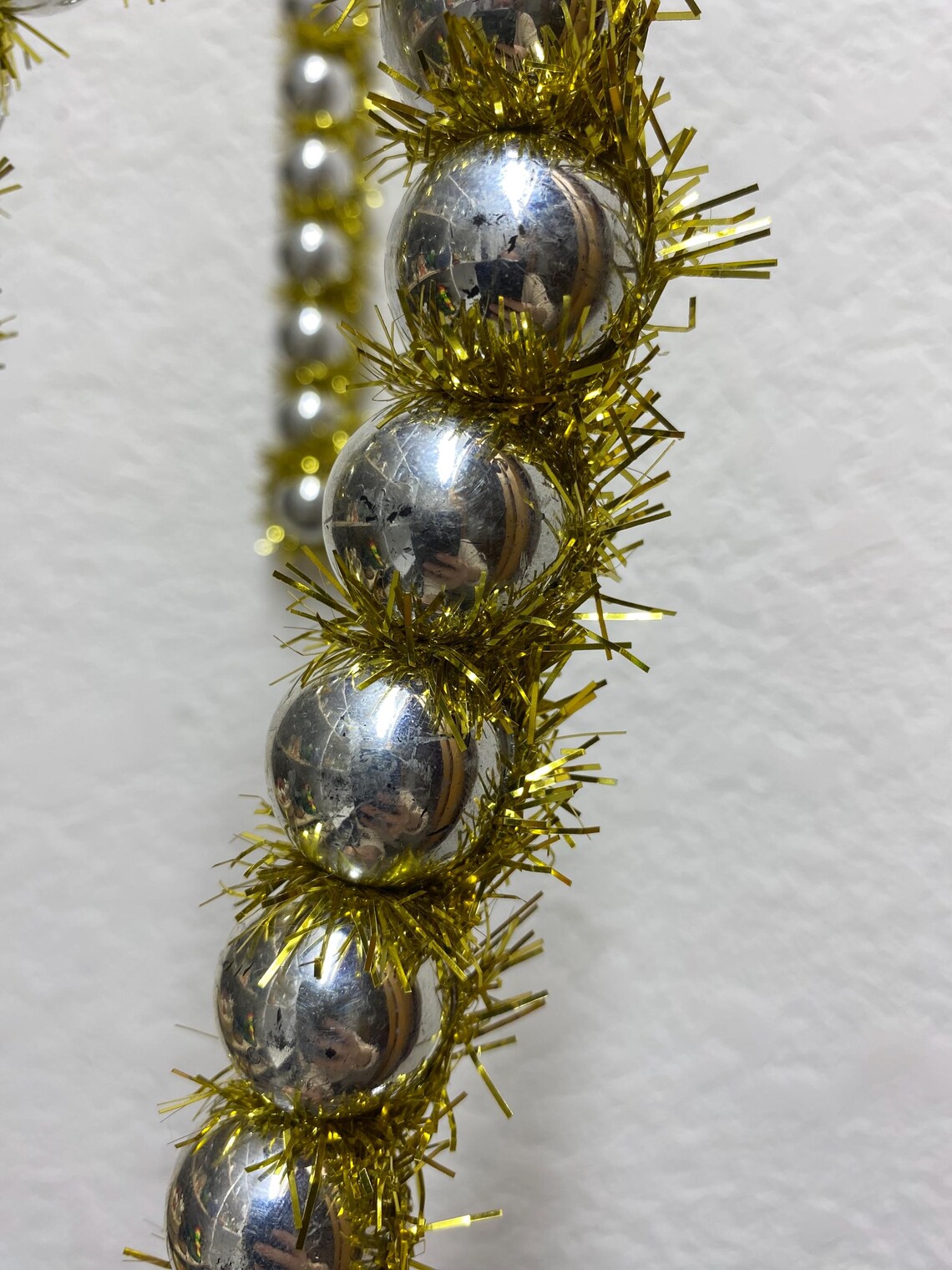 Vintage Tinsel Ball Candy Canes - Mid Century - Etsy