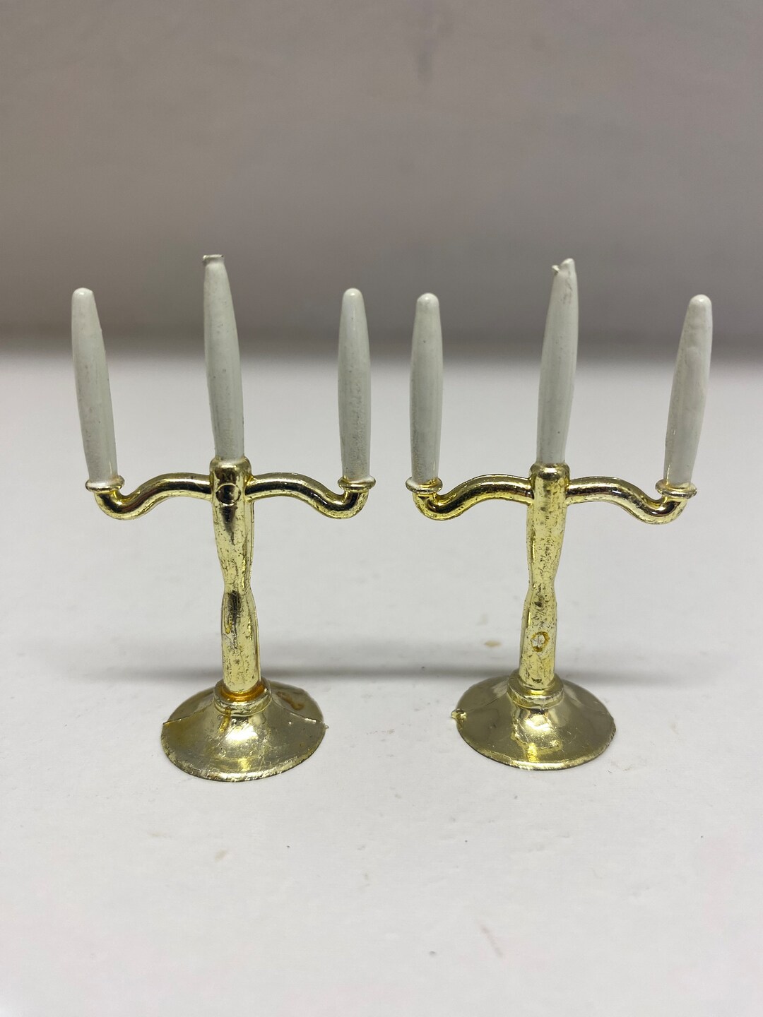 Vintage Miniature Doll Size Plastic Candelabras - Etsy