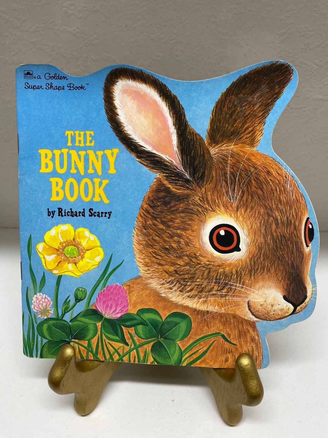 A Golden Super Shape Book - the Bunny Book - by Richard Scarry - Etsy
