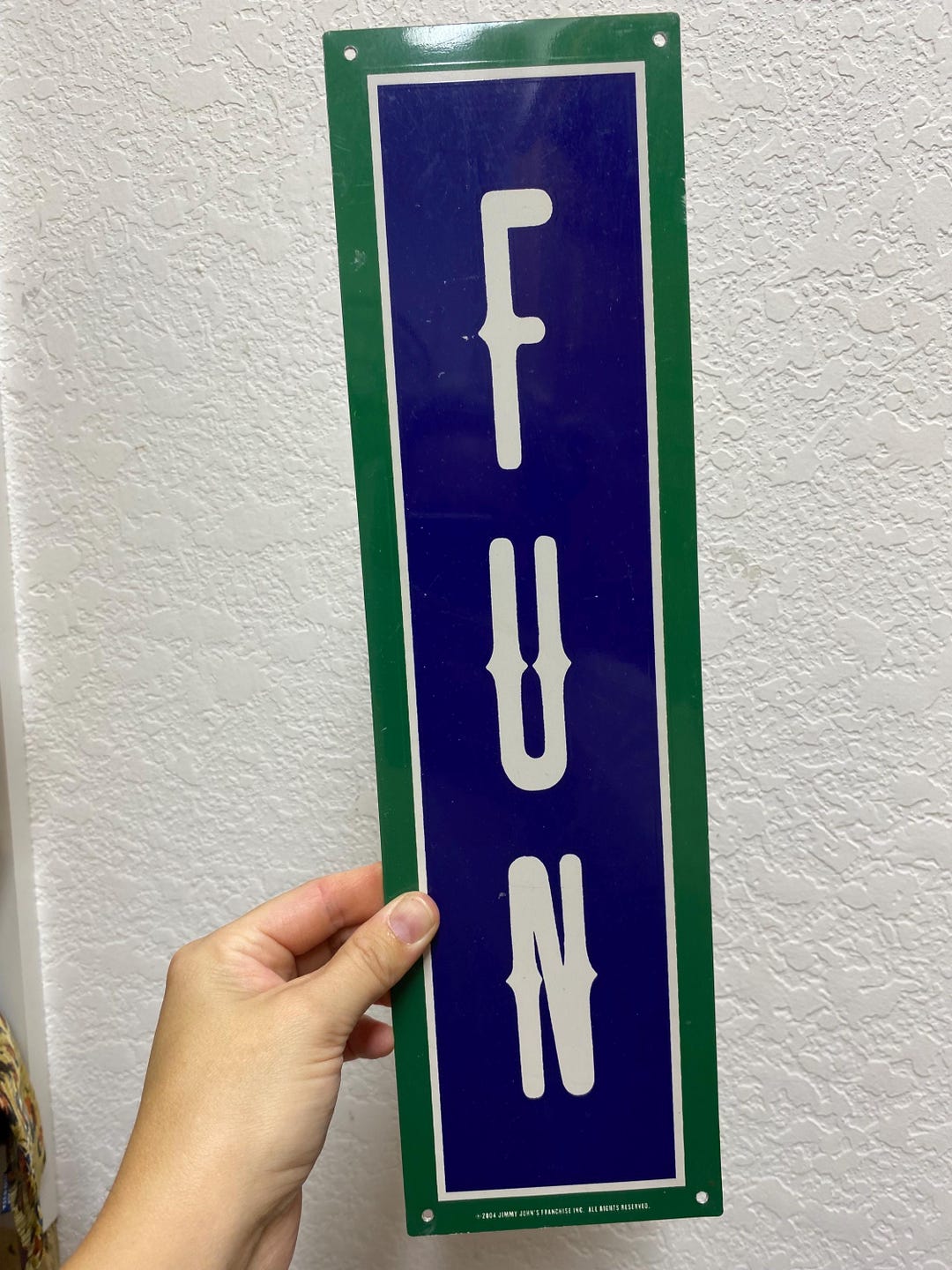 Vintage Jimmy Johns fun Sign 2004 - Etsy