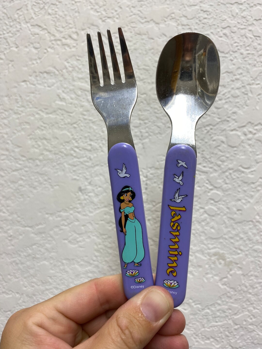 Disneys Aladdin Jasmine Silverware Set for Children - Etsy