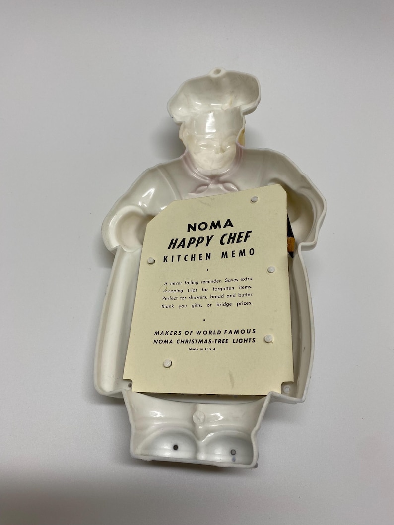 Vintage Noma Happy Chef Kitchen Memo - Etsy