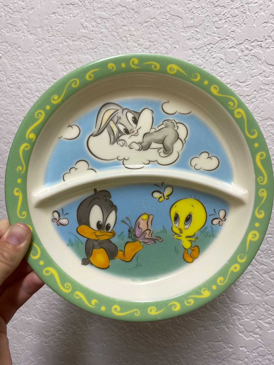 1998 Zack Designs Looney Tunes Babies Plate - Warner Bros Bugs/daffy ...