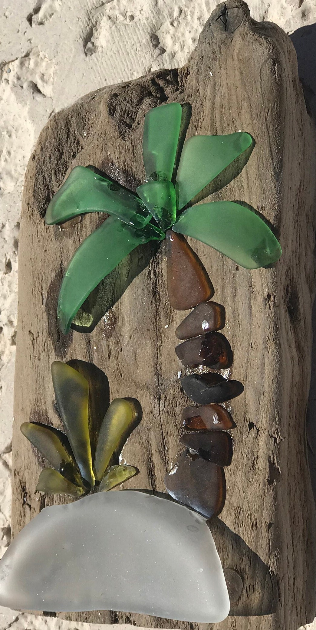 Desert Island Sea Glass Collage - Etsy