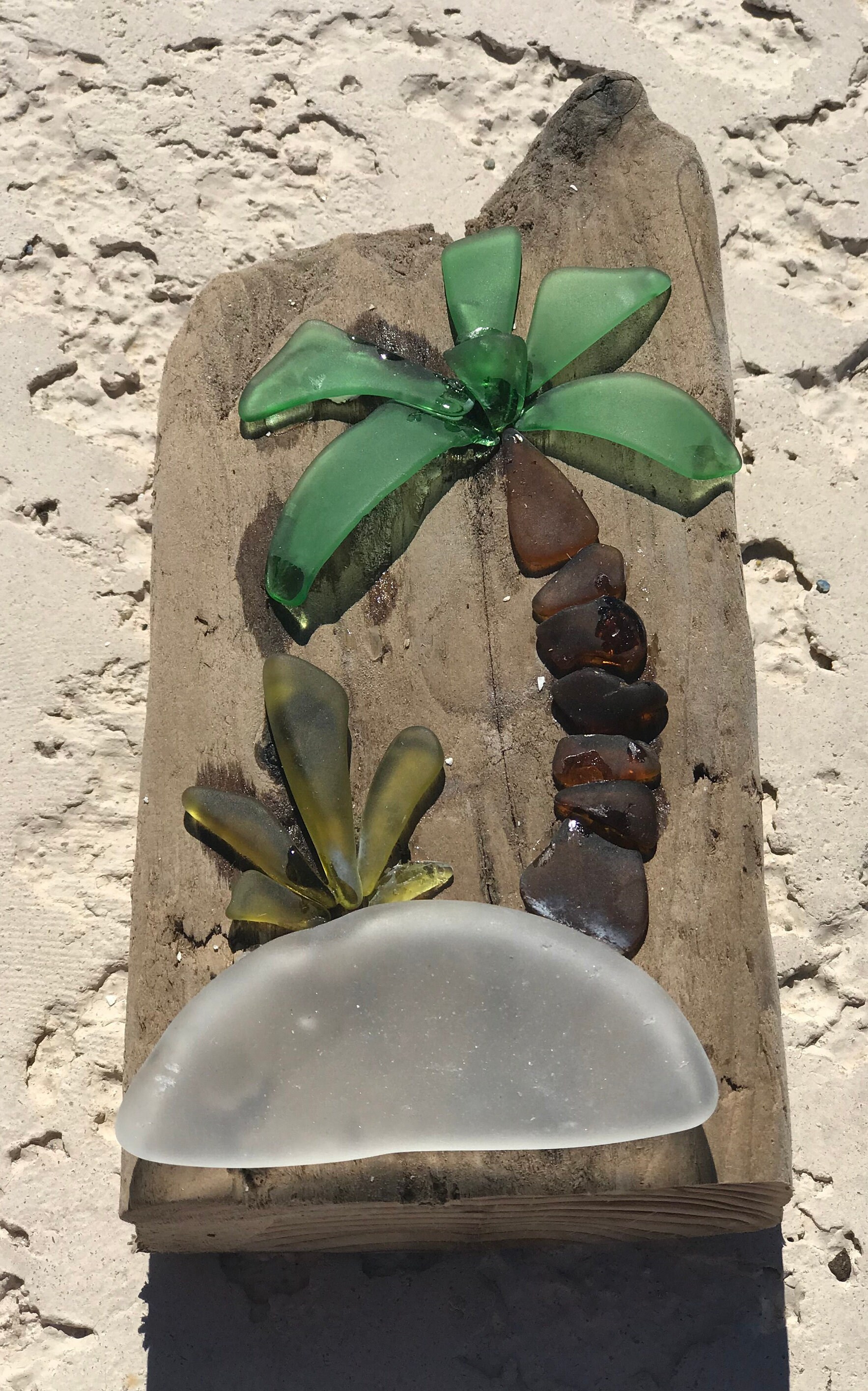 Desert Island Sea Glass Collage - Etsy