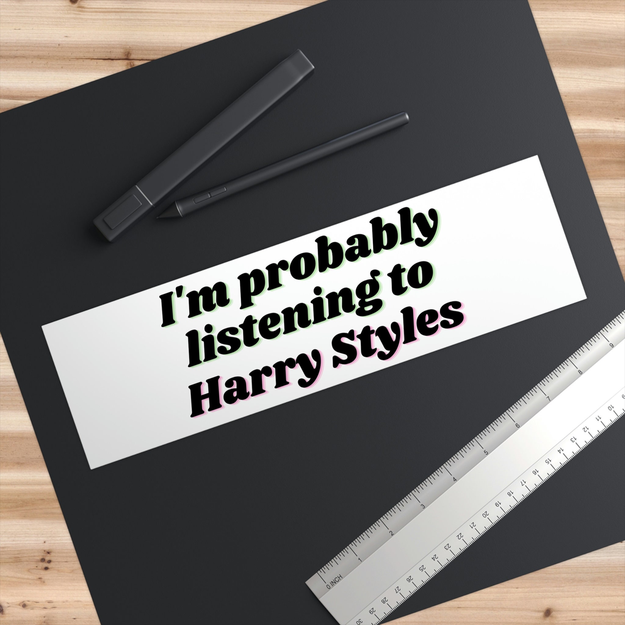 Im Probably Listening to Harry Styles Bumper Stickers - Etsy