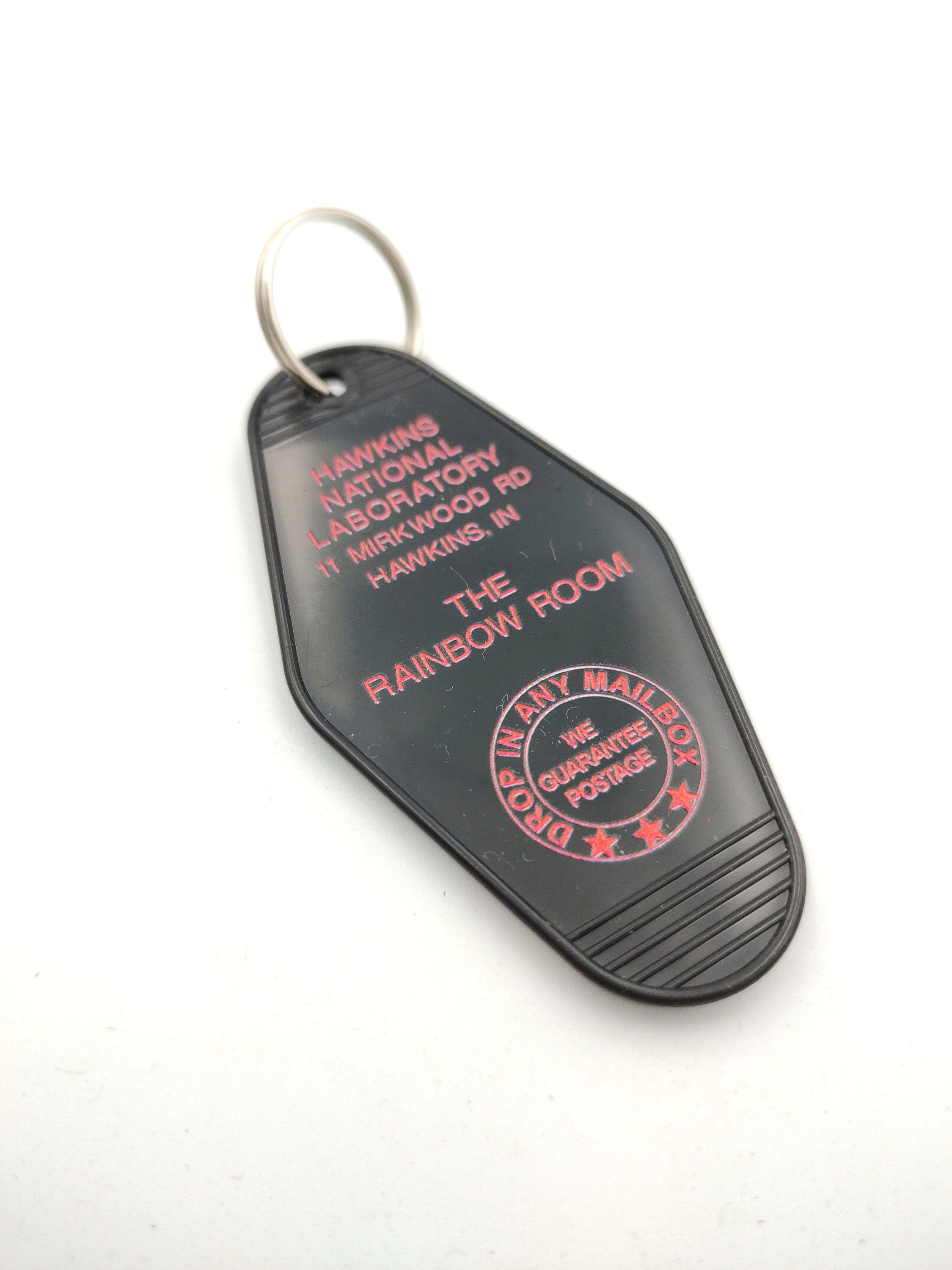 Rainbow Room Hawkins Lab Keychain Stranger - Etsy