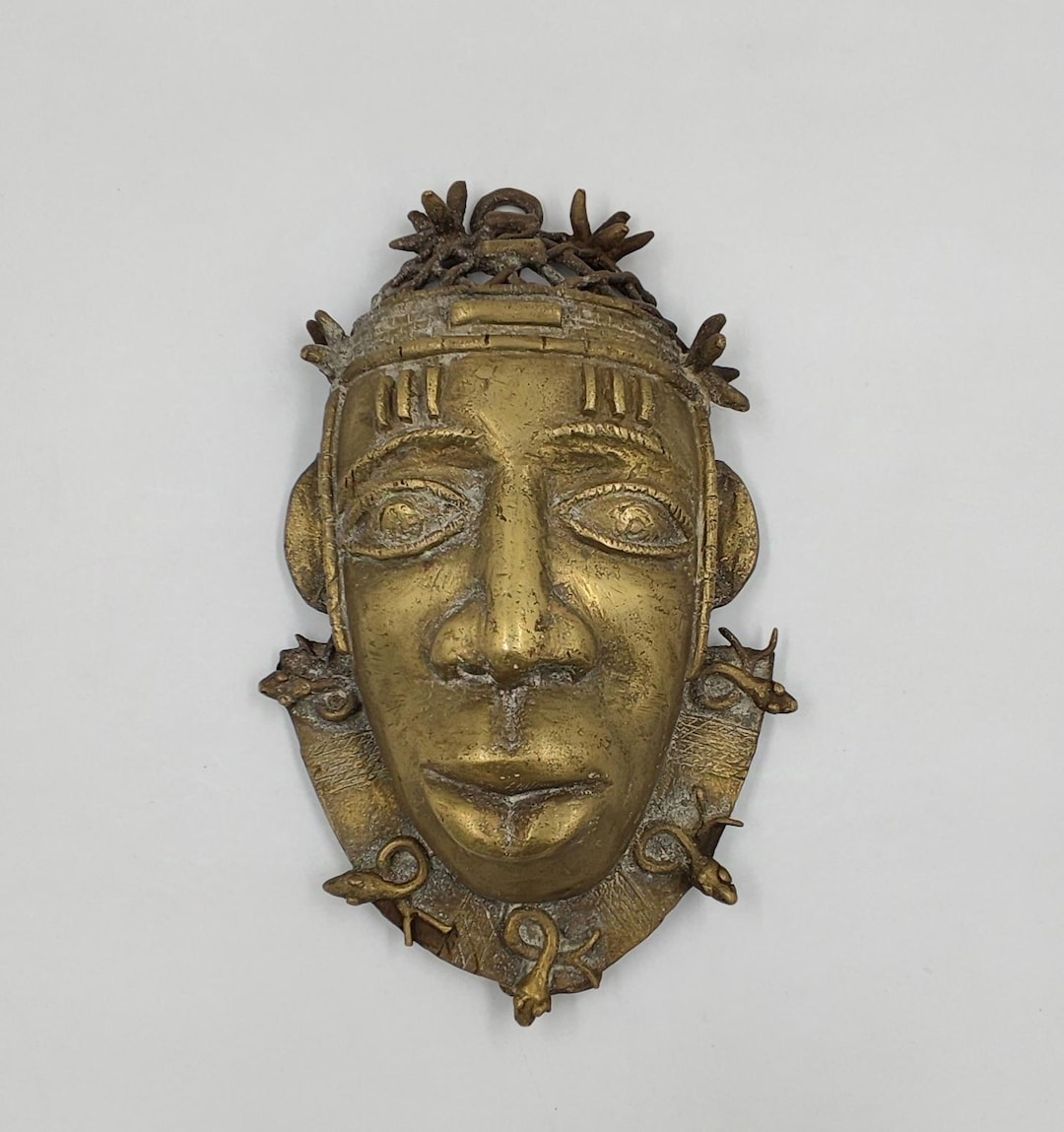 Vintage African Hip Mask Benin Tribal Mask Wall Decorative Folk ...