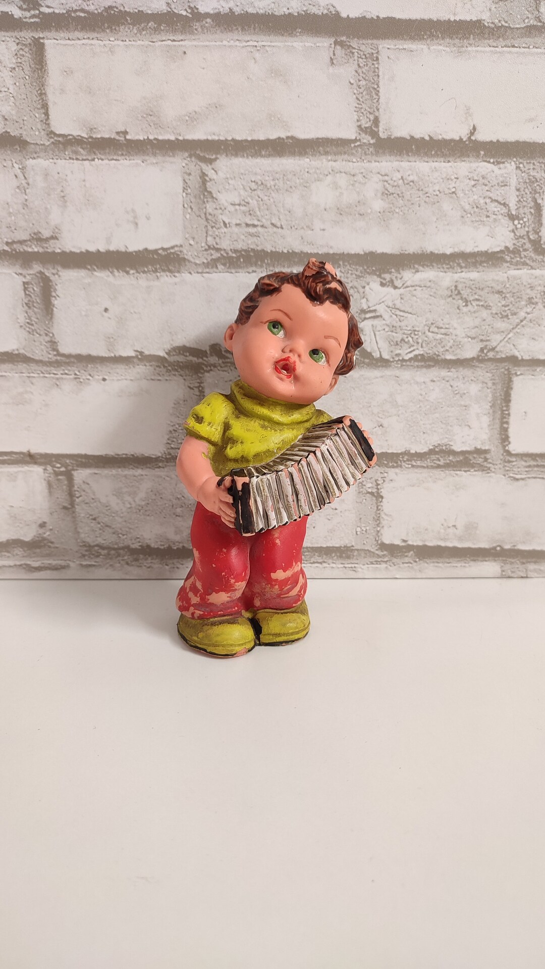 Rubber Toys Rubbertoys Vintage Toy boy With Accordion Music - Etsy