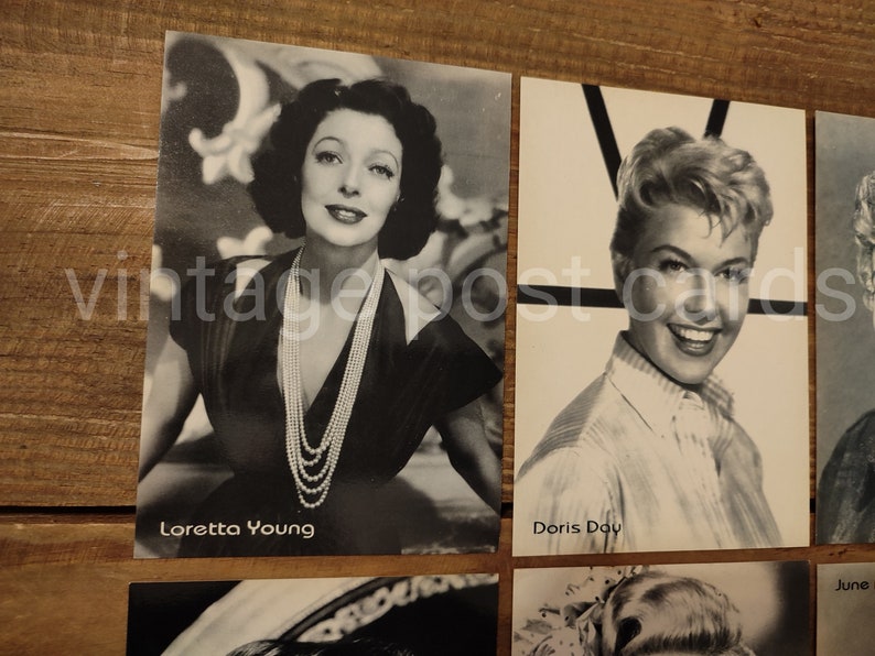 Hollywood Star Actress Vintage Post Cards Lot - Etsy