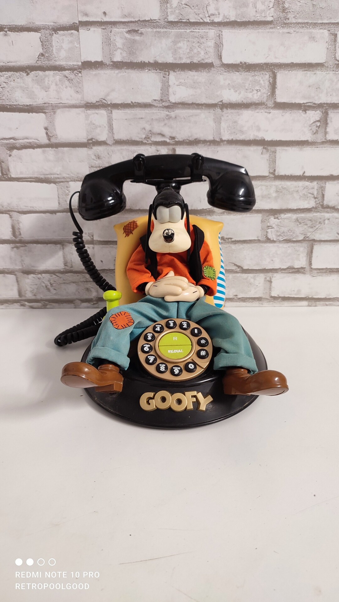 Disney Goofy Animated Talking Landline Corded Vintage 90's Analog ...