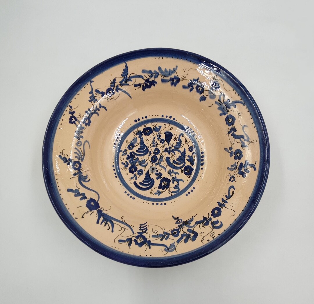 Vintage Handmade Hand Painted Fine Ceramic Plate, Greek Pottery, Home ...