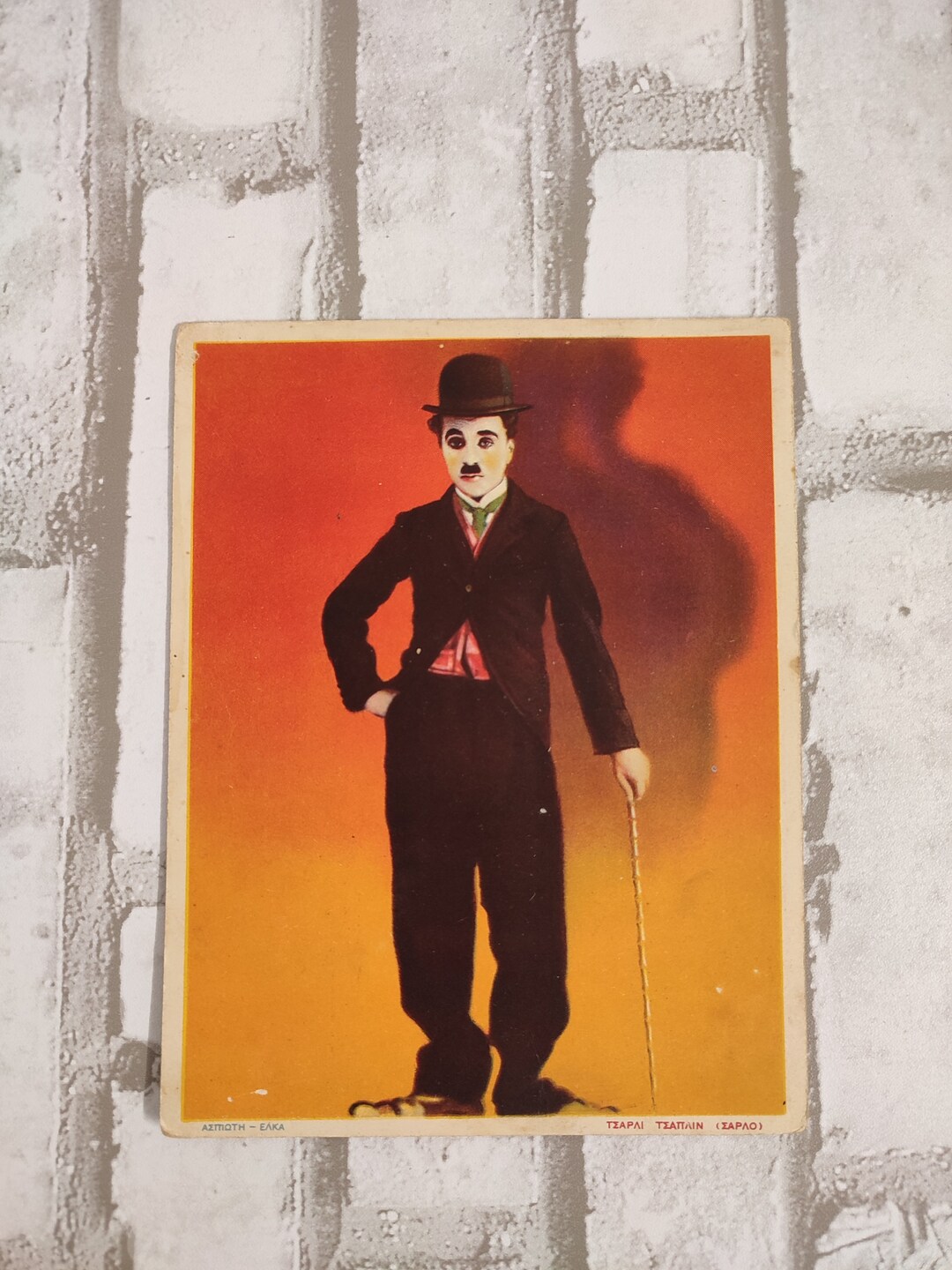 Charlie Chaplin Sharlo Lithography Cardboard, Lithograph Print, Colour ...