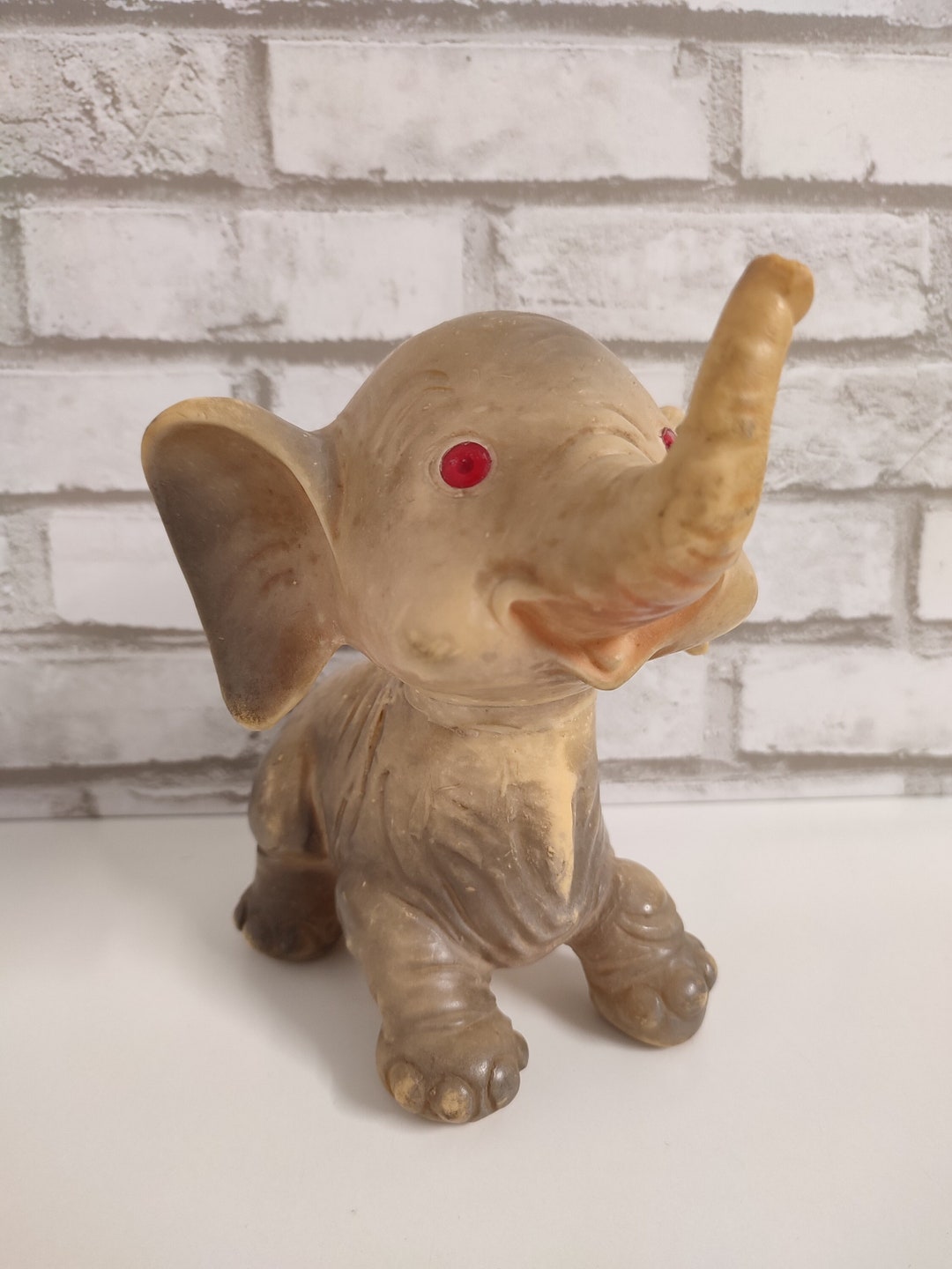 Rubber Toy Elephant ,squeeze Toy, From 70's ,vintage Toy From Italy - Etsy