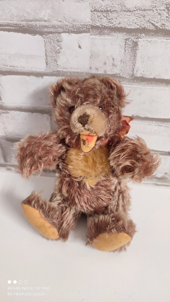 Steiff Zotty Small Size Mohair Teddy Bear Stuffed Animal Etsy UK