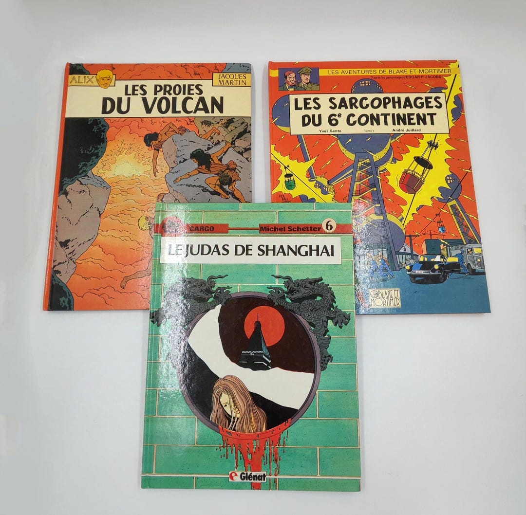 Vintage French Comic Books Lot Bundle, Alix Comic Book, Blake Et ...