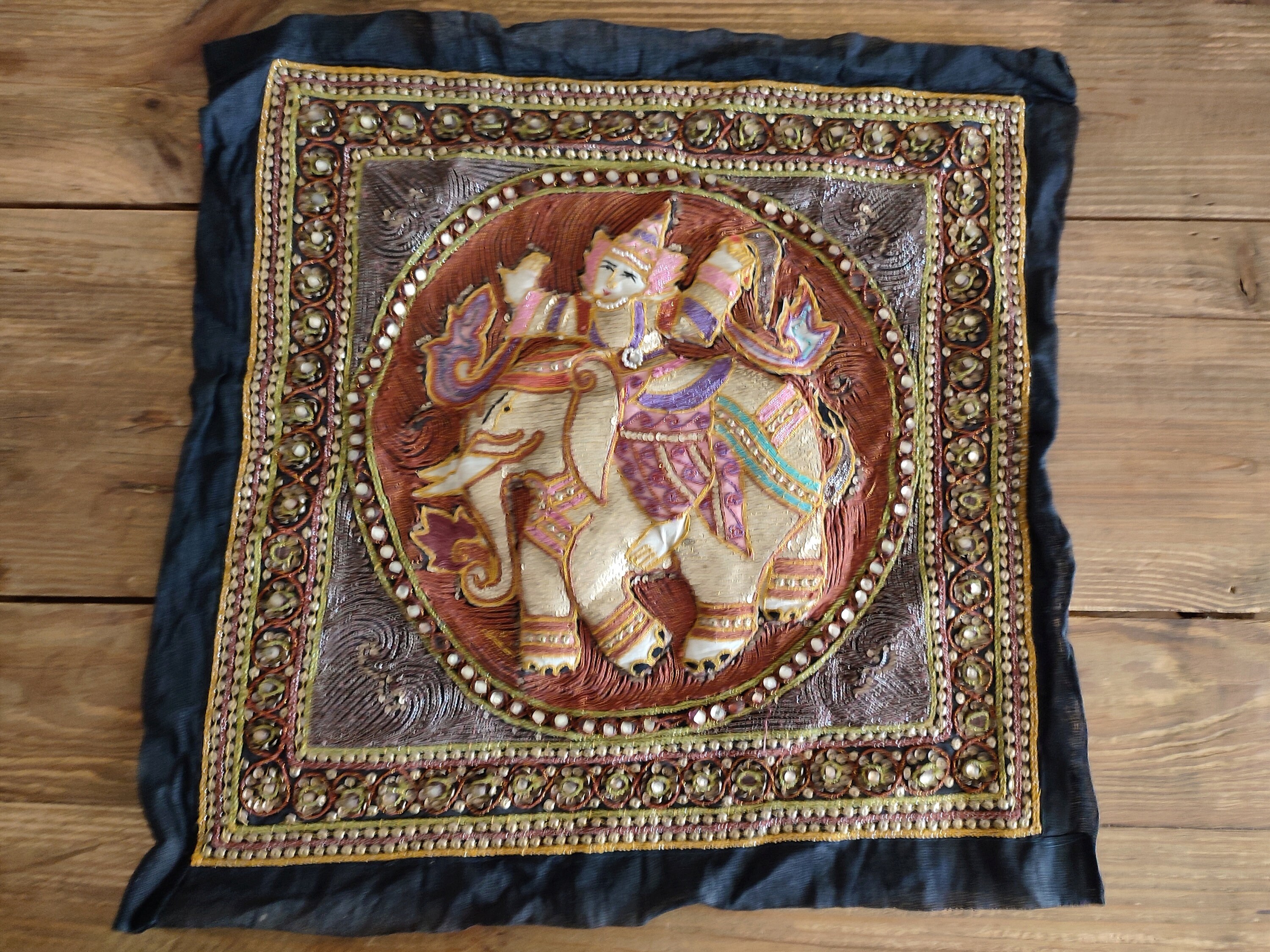 Burmese Antique Kalaga Tapestry From Burma - Etsy