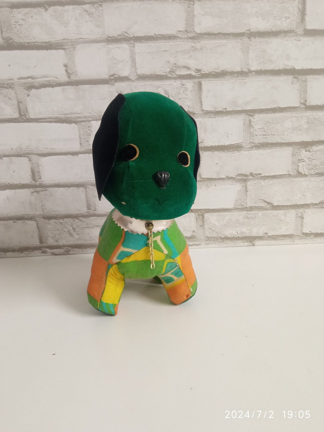 Vintage Bulldog Dog Straw Stuffed Animal Plush Teddie Dog - Etsy