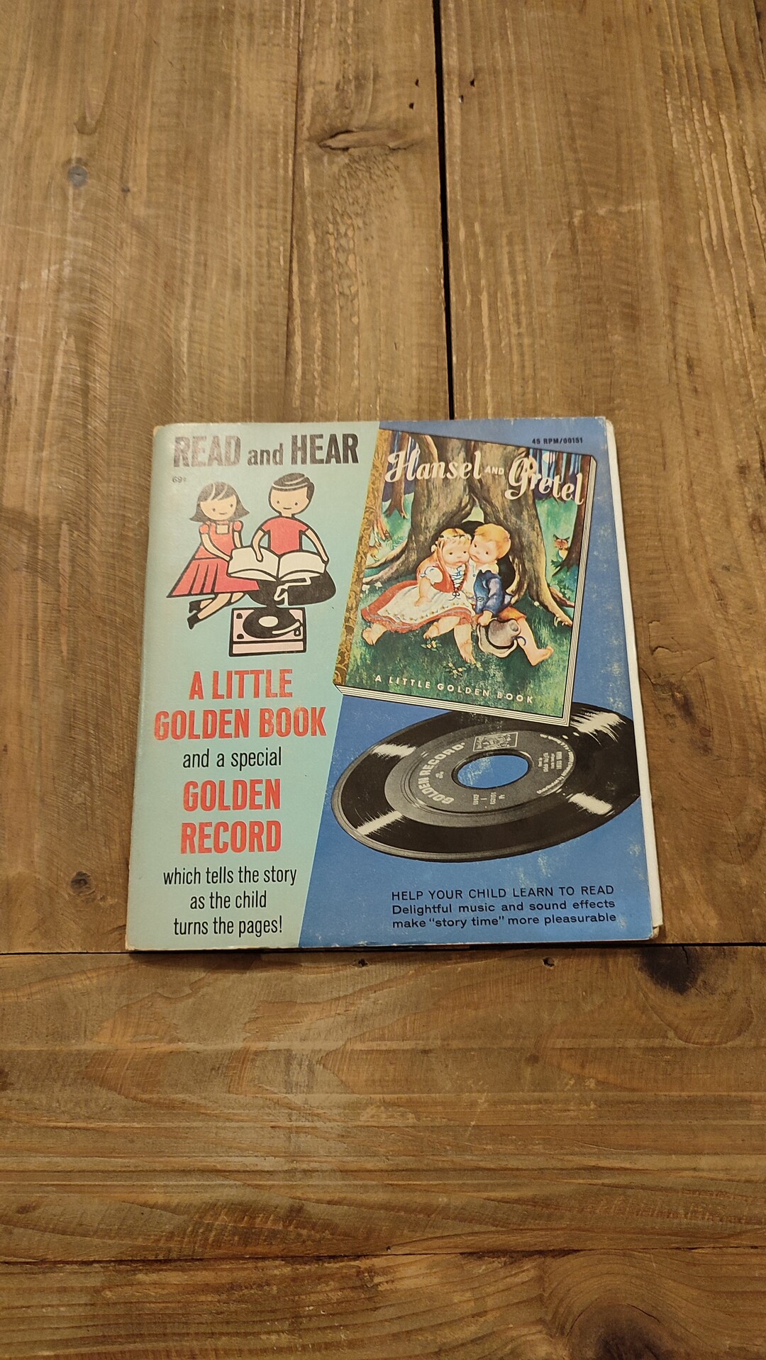 Hansel and Gretel 7' Vinyl Record / Read Along Book, Golden - Etsy