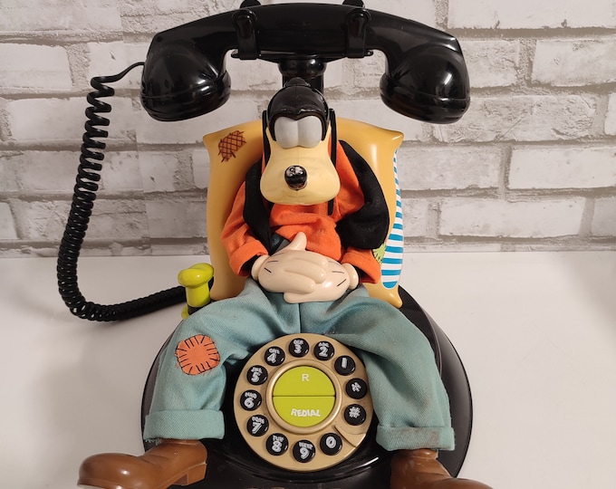 Disney Goofy Animated Talking Landline Corded Vintage 90's Analog ...