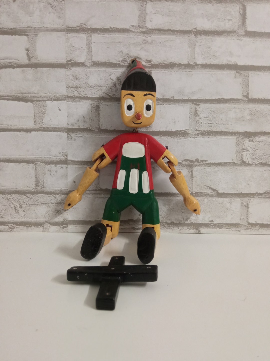 Pinocchio Marionette Puppet, Pinocchio Wooden Hand Curved String Puppet ...