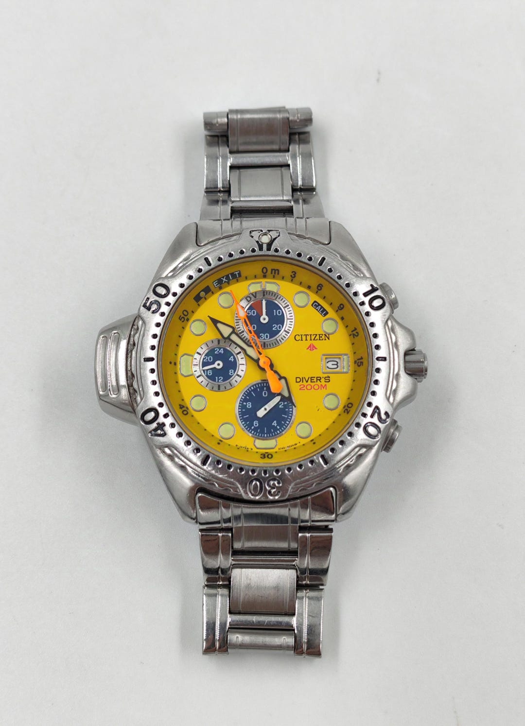 Vintage Citizen Promaster Aqualand 3740-E70006 Yellow Dial RARE ...