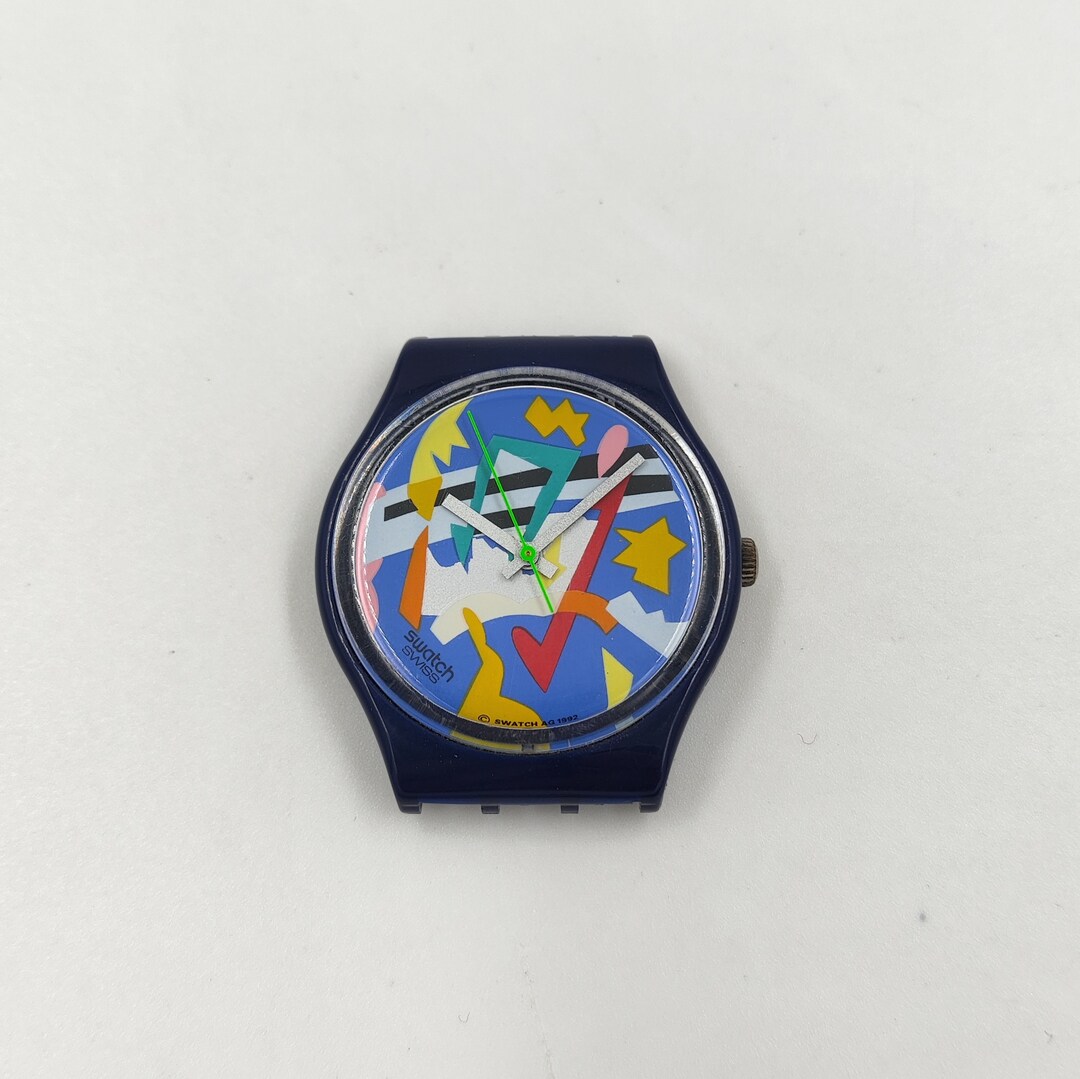 Swatch Silver Patch Wristwatch, Vintage Swatch Collectible Watch 1993 ...