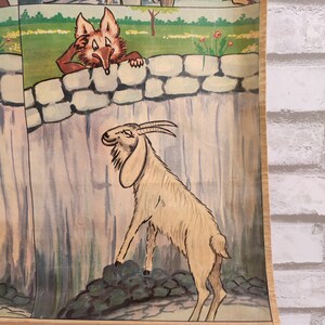 The Fox & the Goat Aesop's Fables School Chart,educational School Map ...