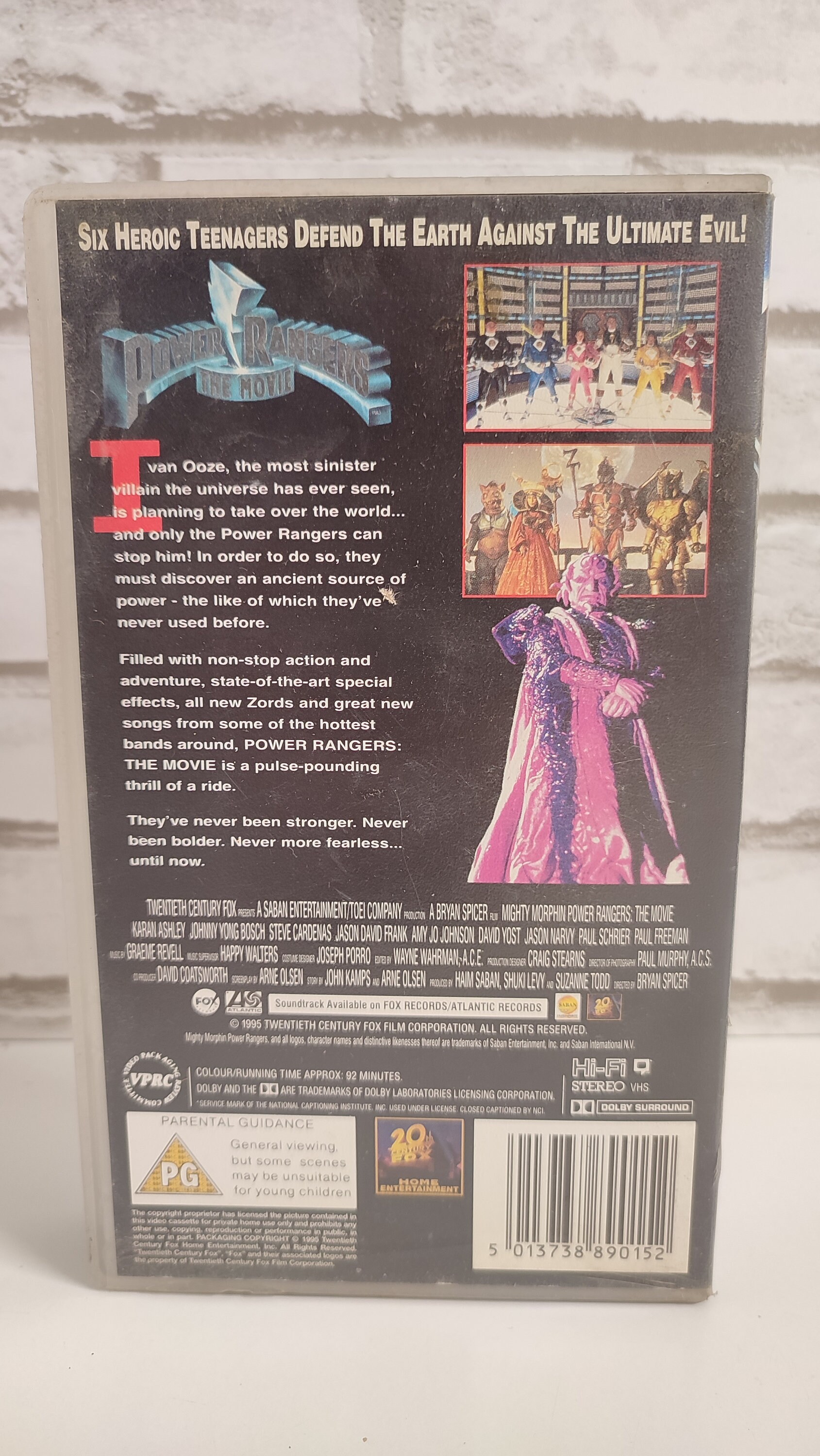 Power Rangers THE MOVIE VHS Sealed 1995 - Etsy