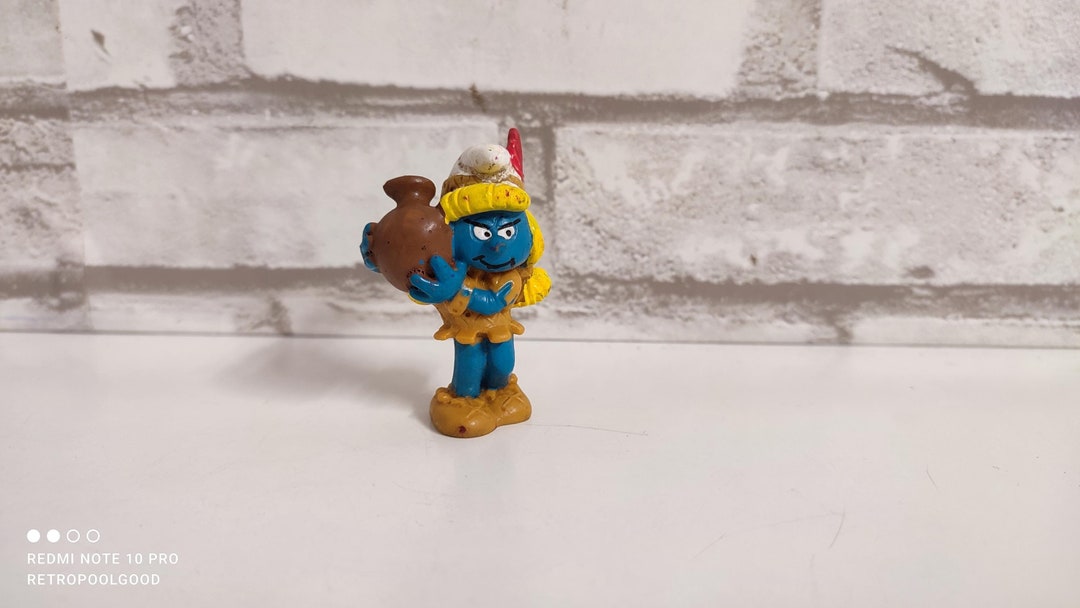 Smurfs 20167 Native American Indian Smurfette Smurf 1982 Schleich - Etsy