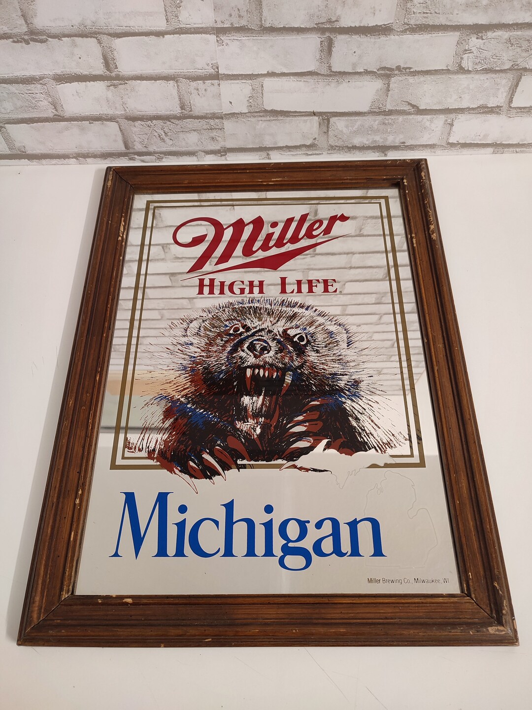 Miller High Life Wolverines Michigan Bar Beer Mirrior - Etsy
