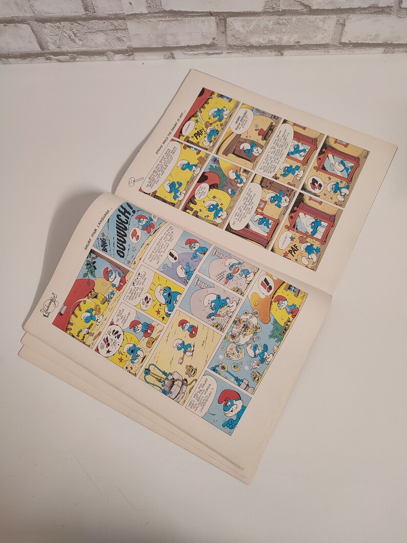 Romeo and Smurfette Peyo No.6 Vintage Picture Book in English - Etsy