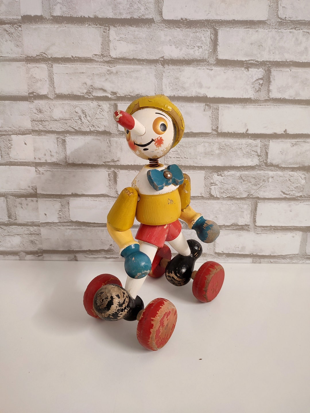 Pinocchio Wooden Toy , Pinocchio Plull Toy, Pinocchio Figure, Kouvalias ...