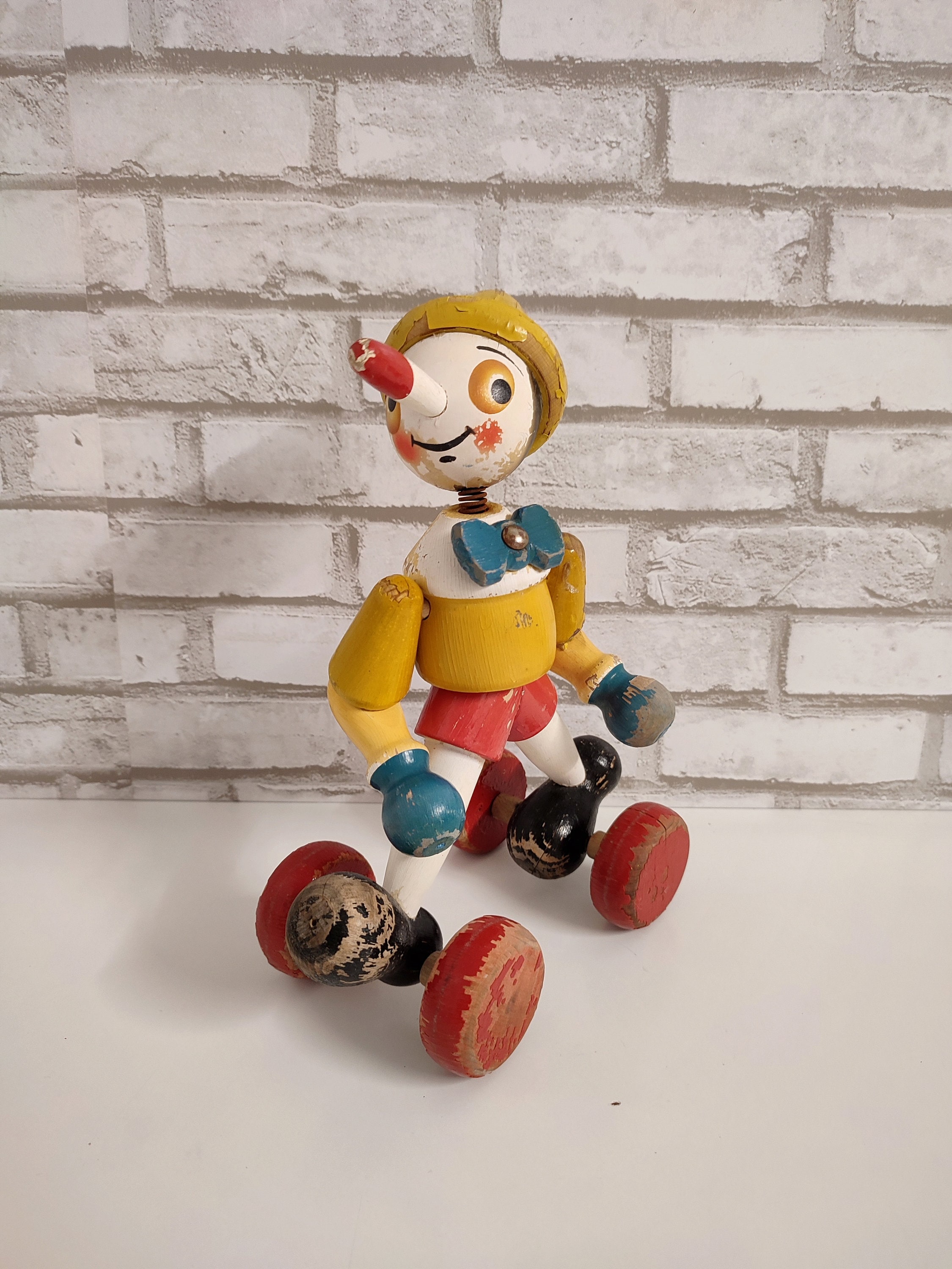 Pinocchio Wooden Toy , Pinocchio Plull Toy, Pinocchio Figure, Kouvalias ...