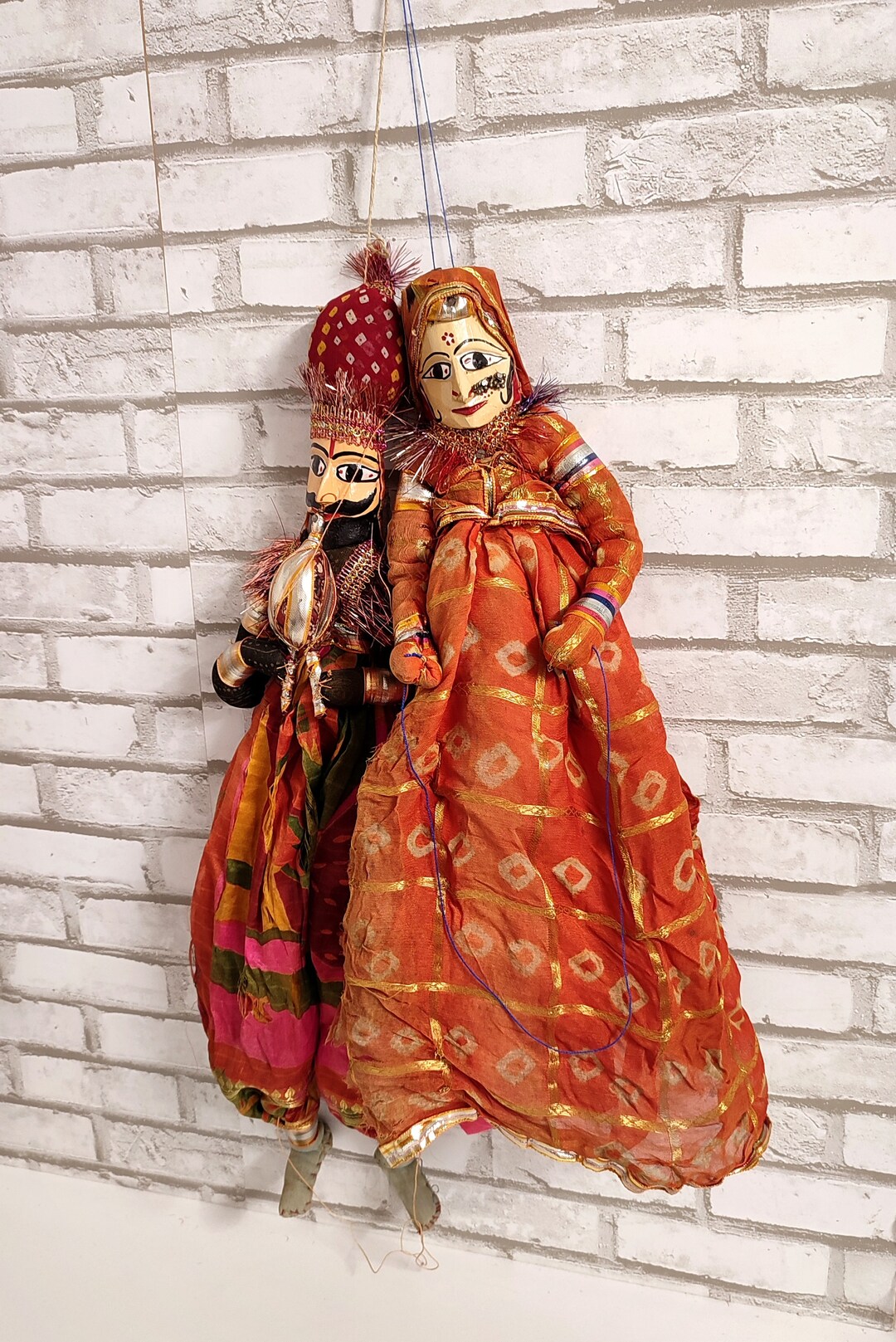 Rajasthani Puppet, Kathputli, Traditional Handmade Puppet Wedding ...