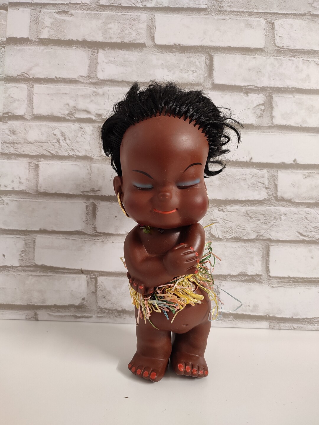 Hawaiian Doll, Art Doll, Collectible Doll, Hula Girl Doll, African ...