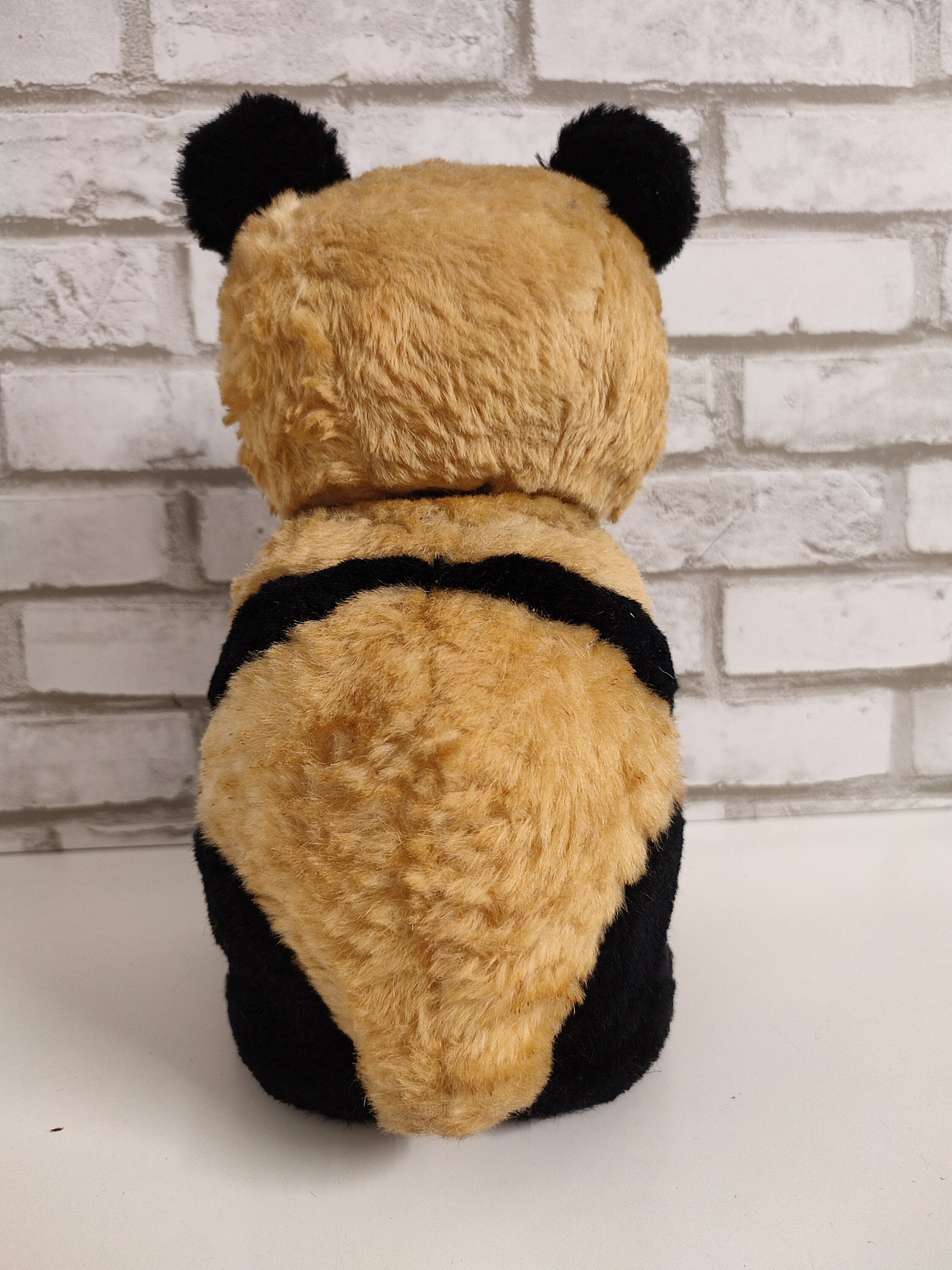 Teddy Bear Panda Vintage Antique Teddy Bear Panada Stuffed With Straw ...