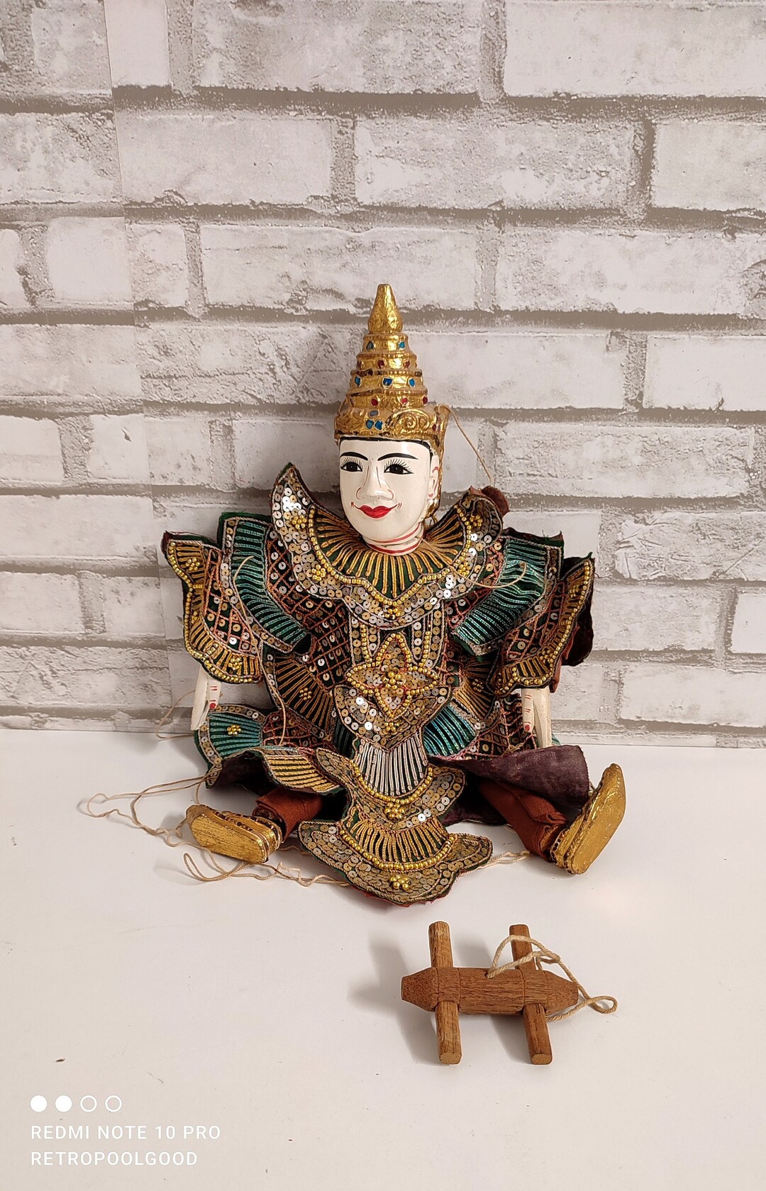 Antique Fabulous Indonesian Thai Burmese Handmade Wood Marionette ...