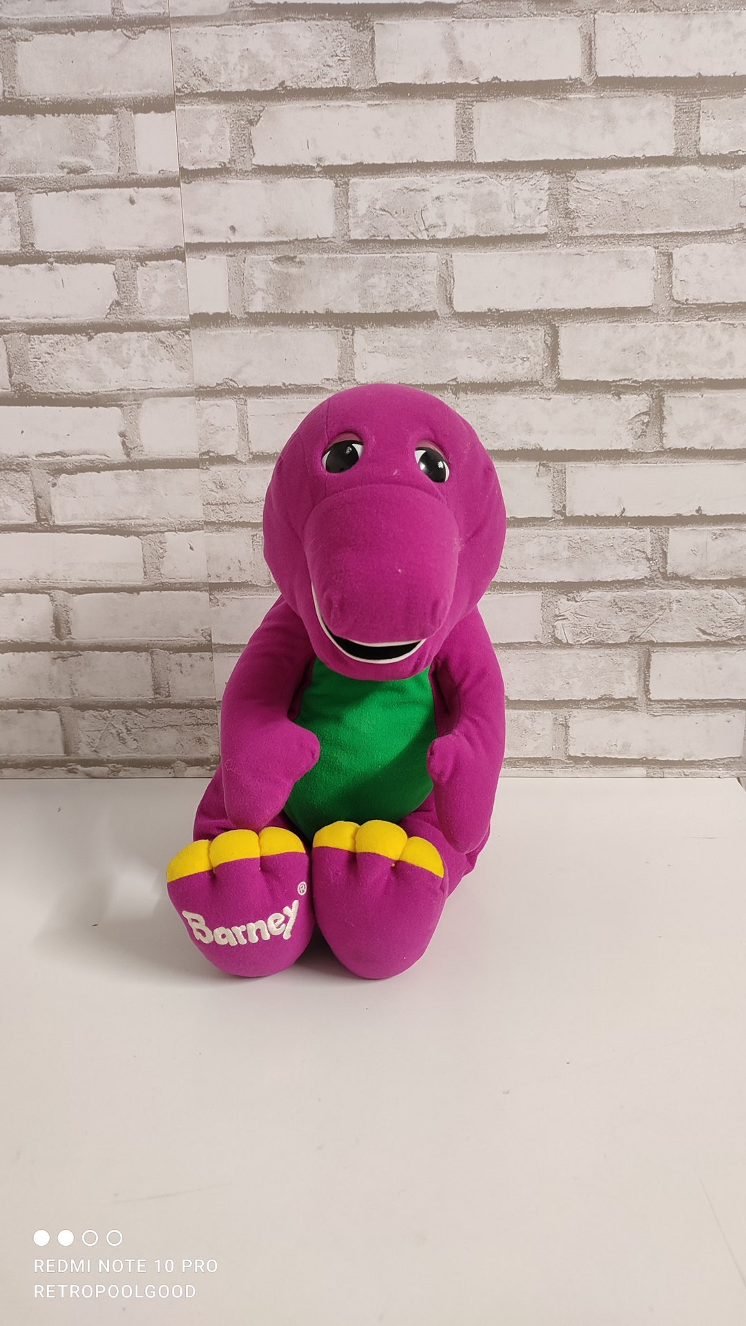 Vintage 1992 71245 Playskool Talking Barney Plush Doll Tested and ...