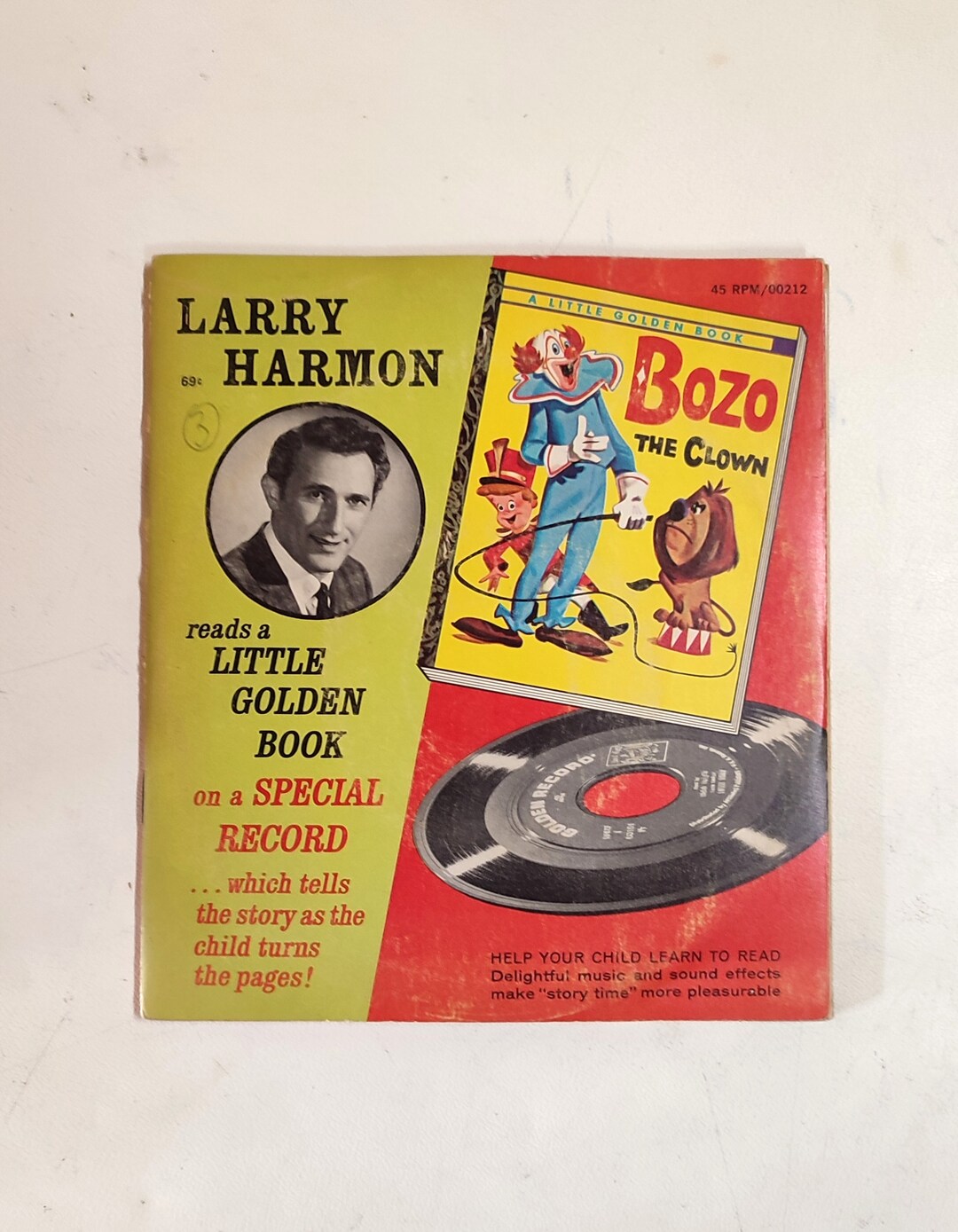 BOZO the Clown Little Golden Book With 45 RPM Record by Larry Harmon - Etsy