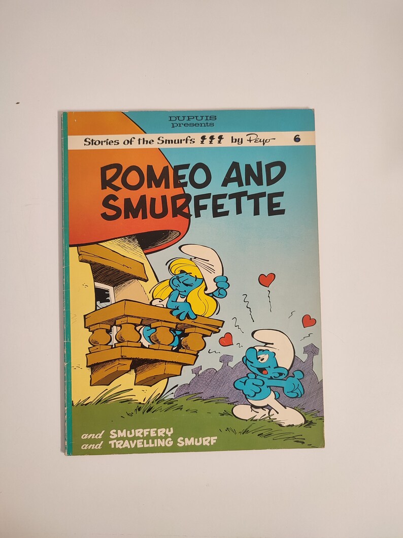 Romeo and Smurfette Peyo No.6 Vintage Picture Book in English - Etsy