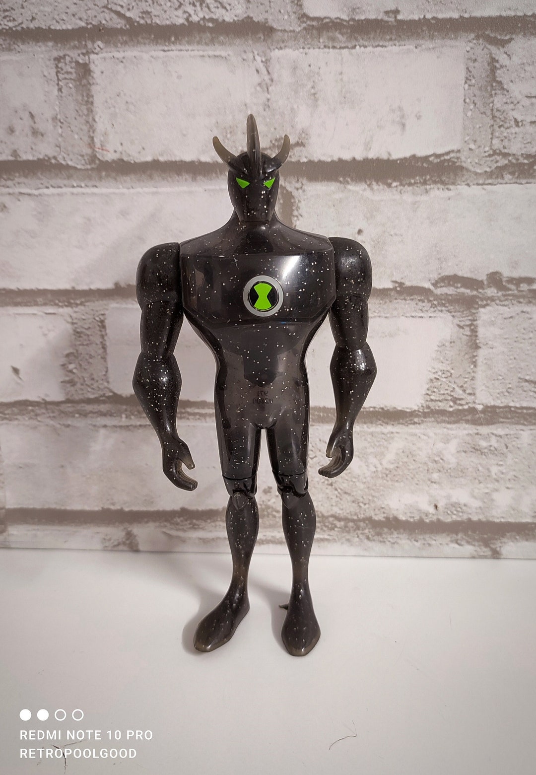 BEN 10 Alien X Action Figure Bandai '08 Black Transparent/ Glitter ...
