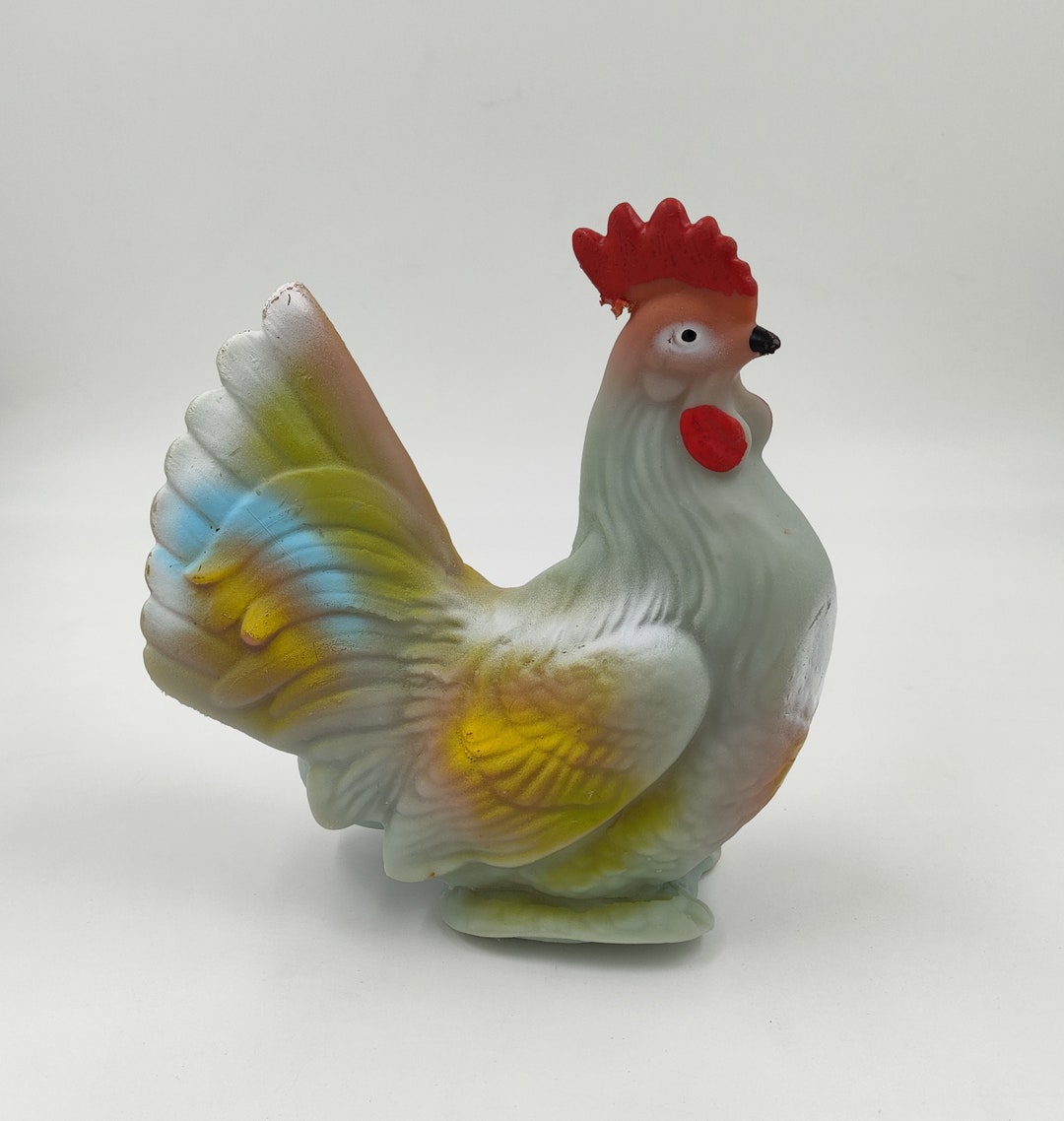 Vintage Rubber Squeak Toy, Vintage Squeaky Toy, Chicken Toy, Hen Toy - Etsy