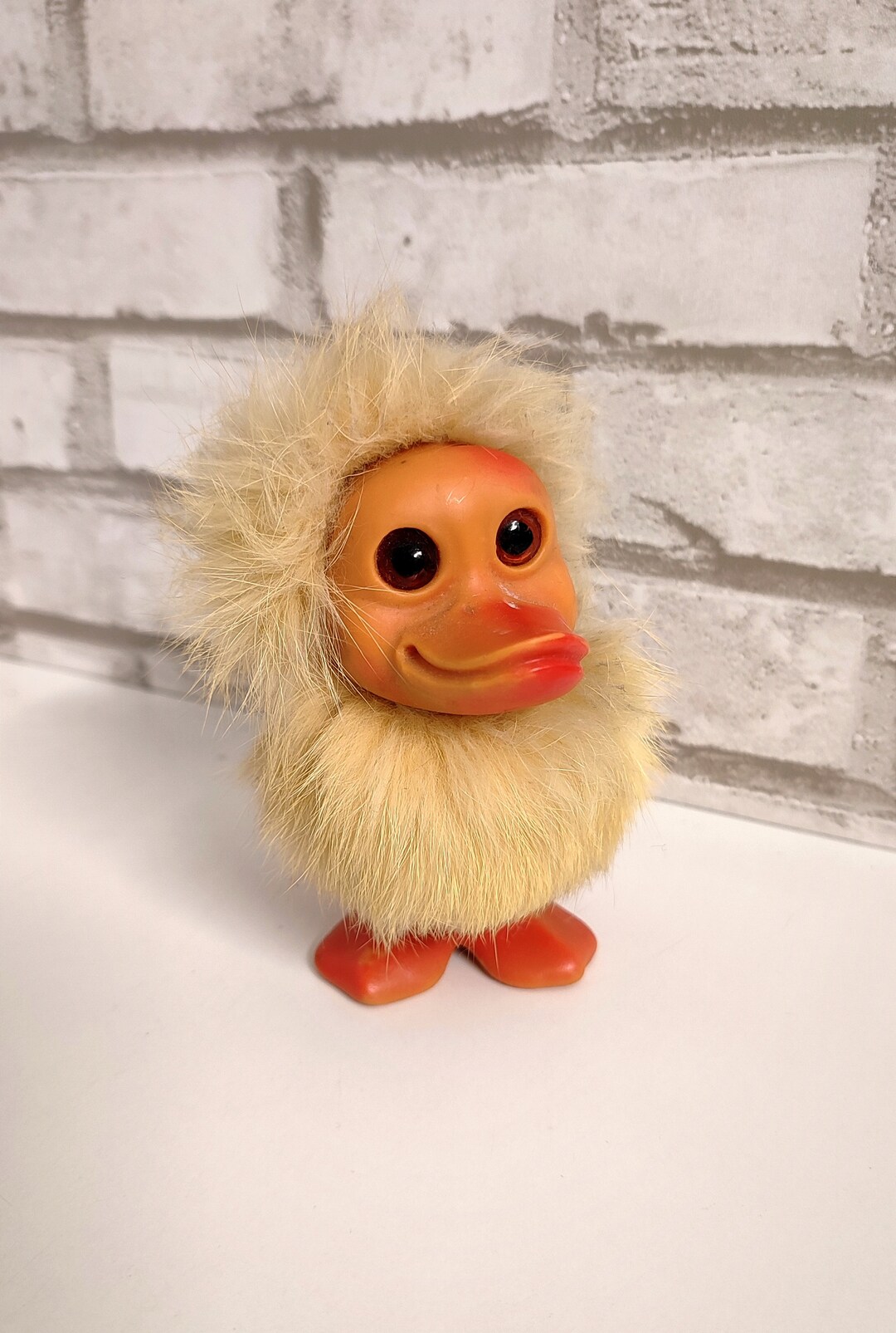 Vintage Rauls Happy Gang Pink Fluffy Duck 1986s, Troll, Gonk - Etsy