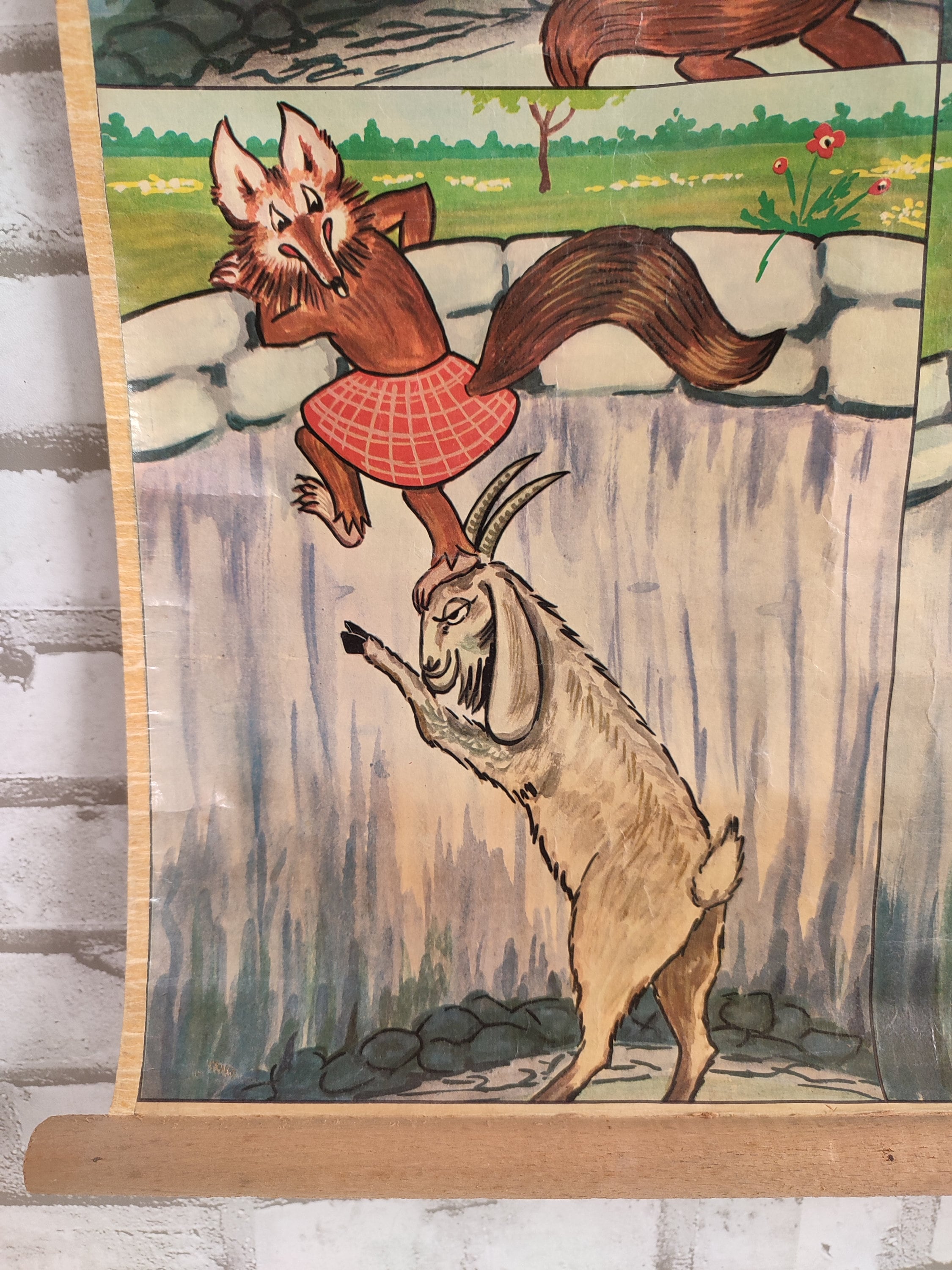 The Fox & the Goat Aesop's Fables School Charteducational - Etsy
