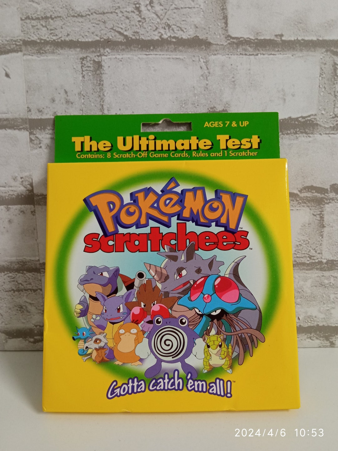 Pokemon Scratchees the Ultimate Test - Etsy