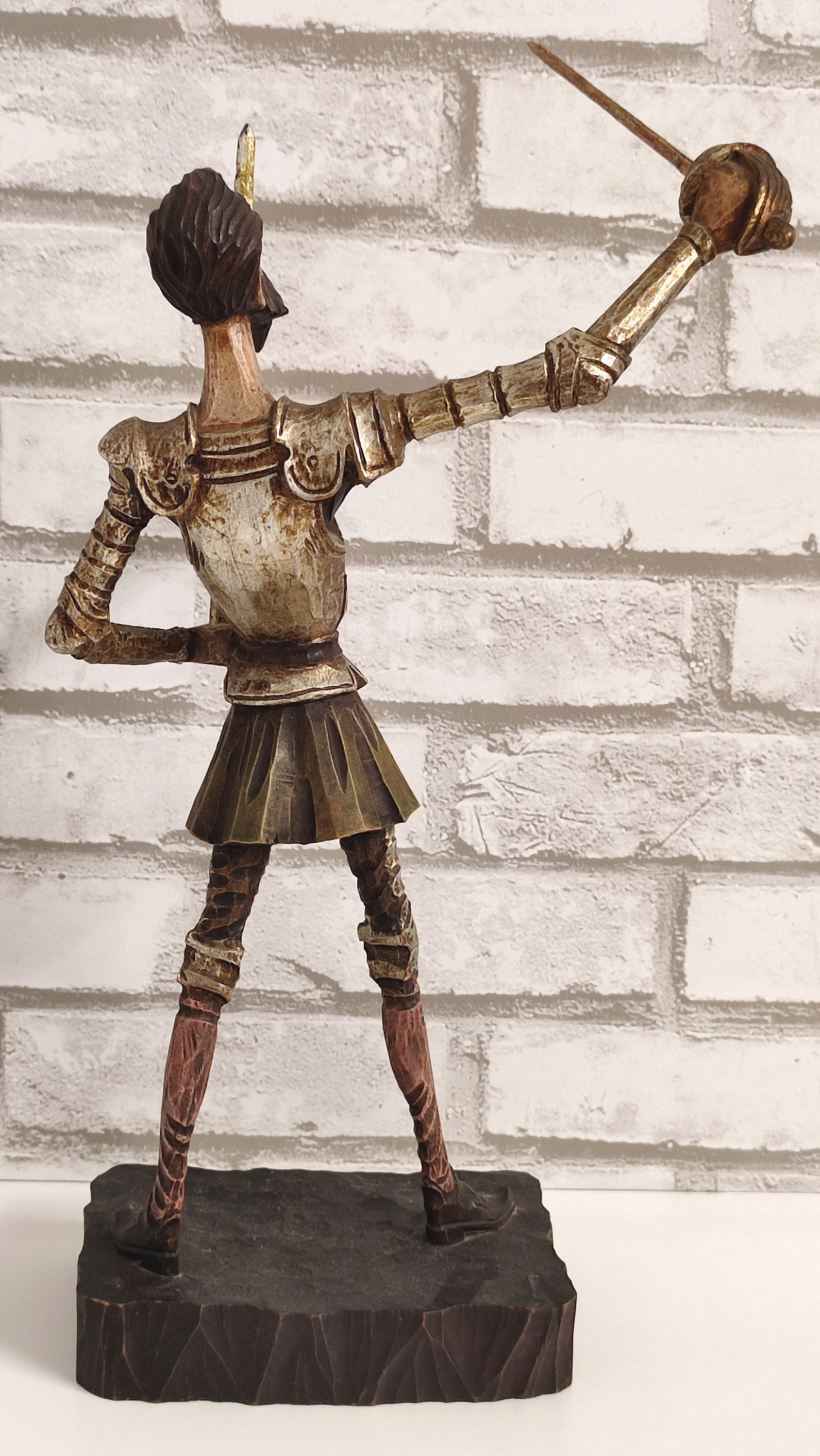 Vintage Ouro Artesania Wood Hand Carved Don Quixote Sculpture - Etsy